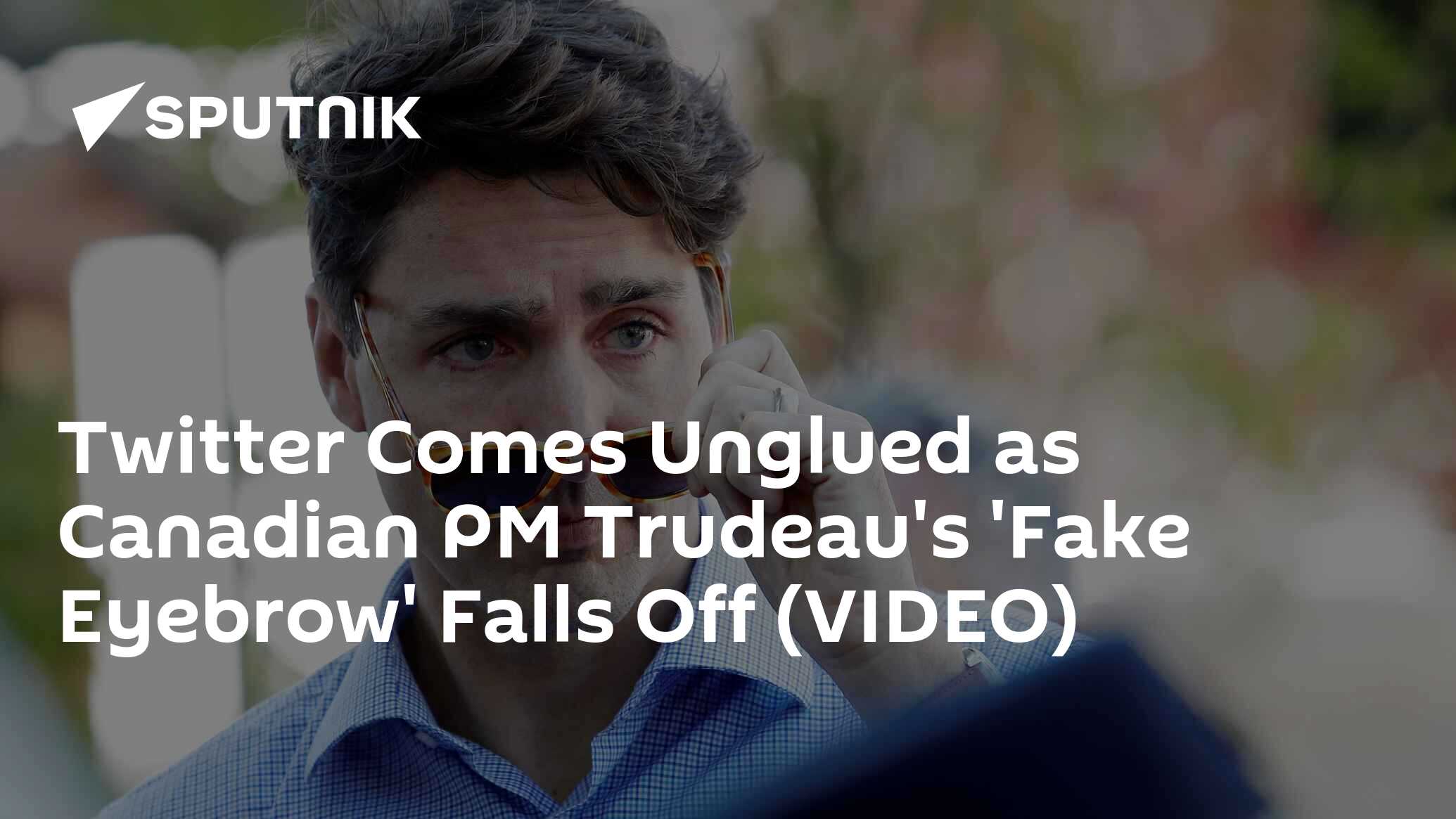 Twitter Comes Unglued as Canadian PM Trudeau's 'Fake Eyebrow' Falls Off ...