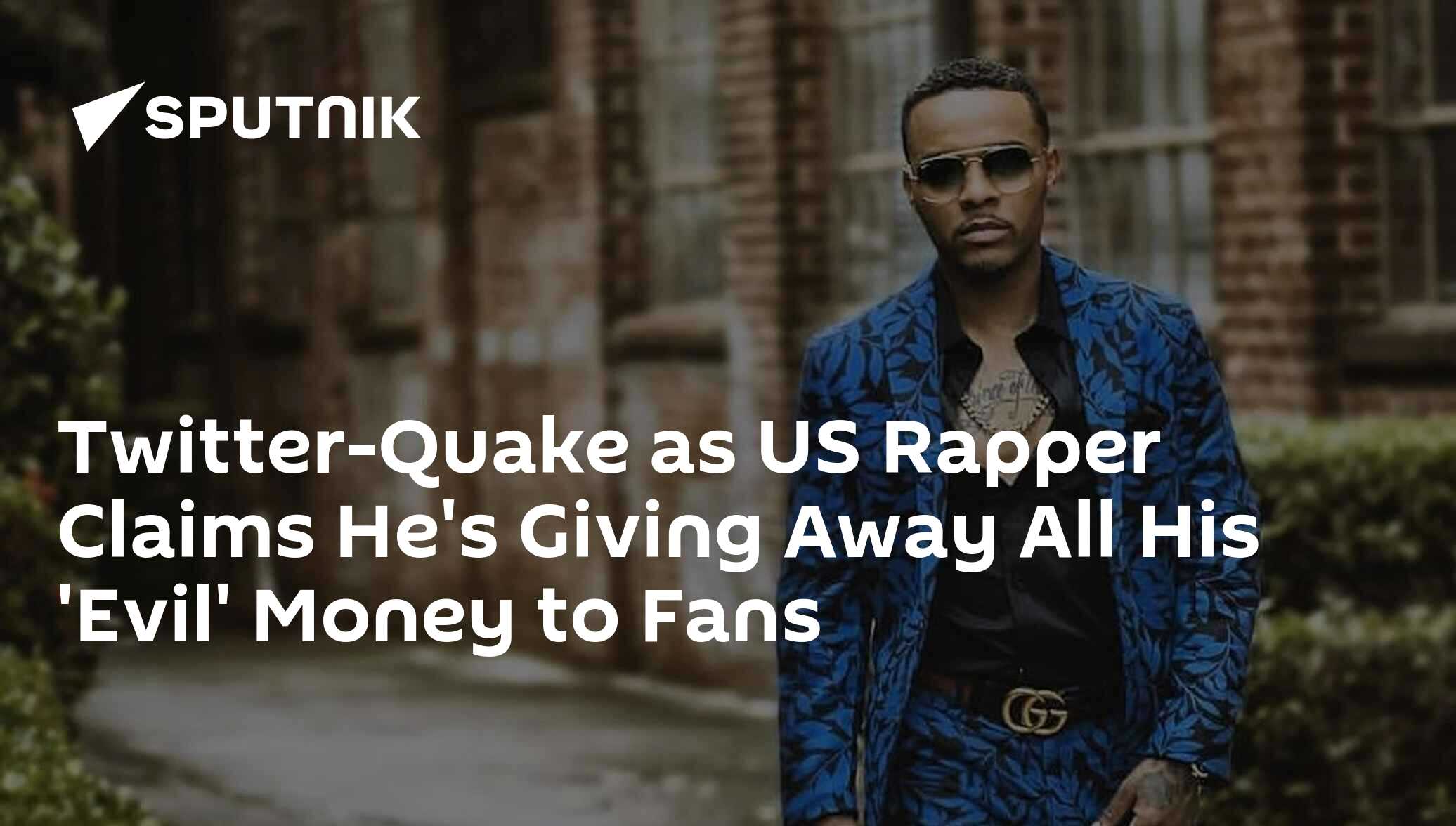 Twitter-Quake as US Rapper Claims He's Giving Away All His 'Evil' Money ...