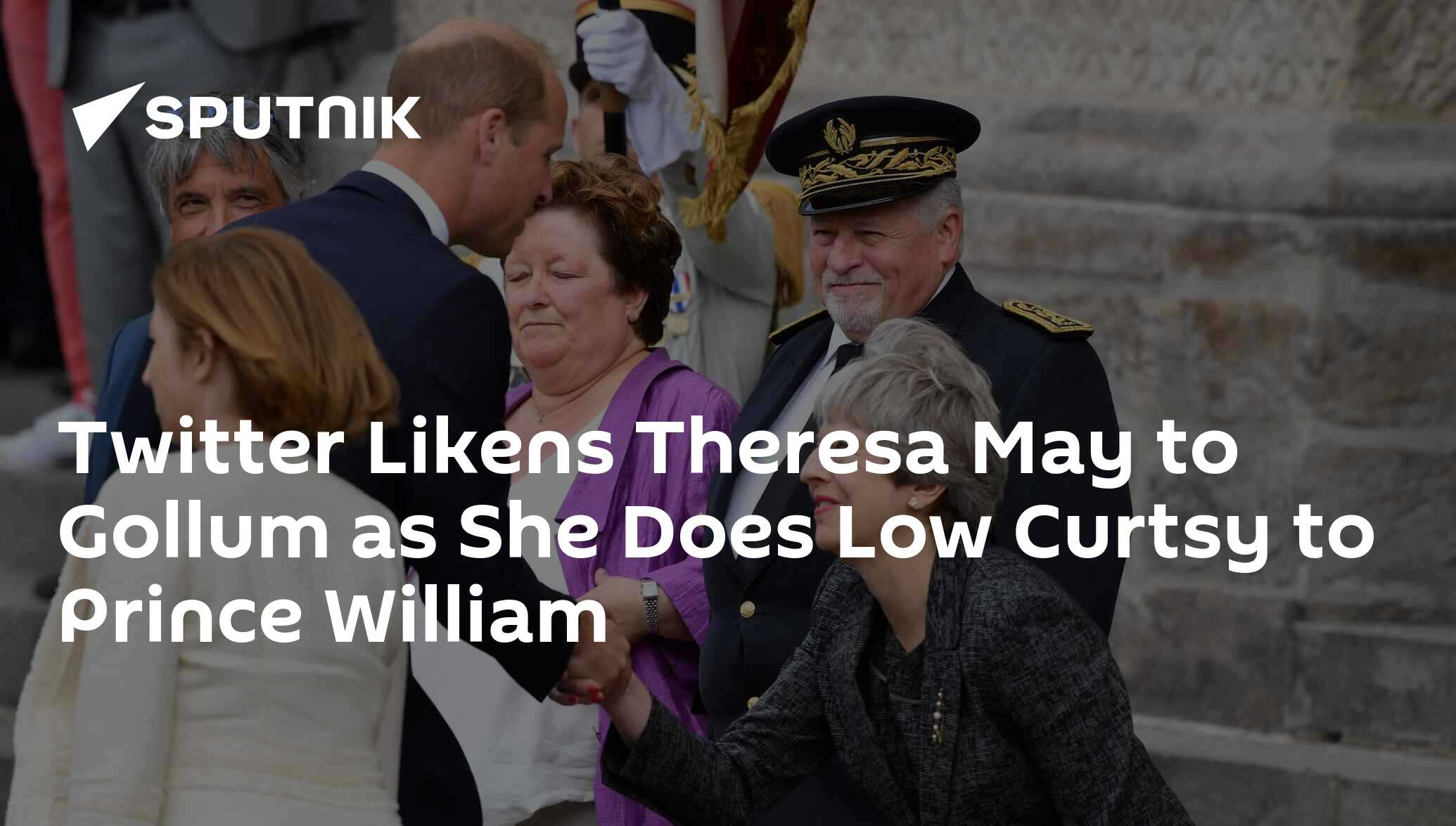 Twitter Likens Theresa May to Gollum as She Does Low Curtsy to Prince ...