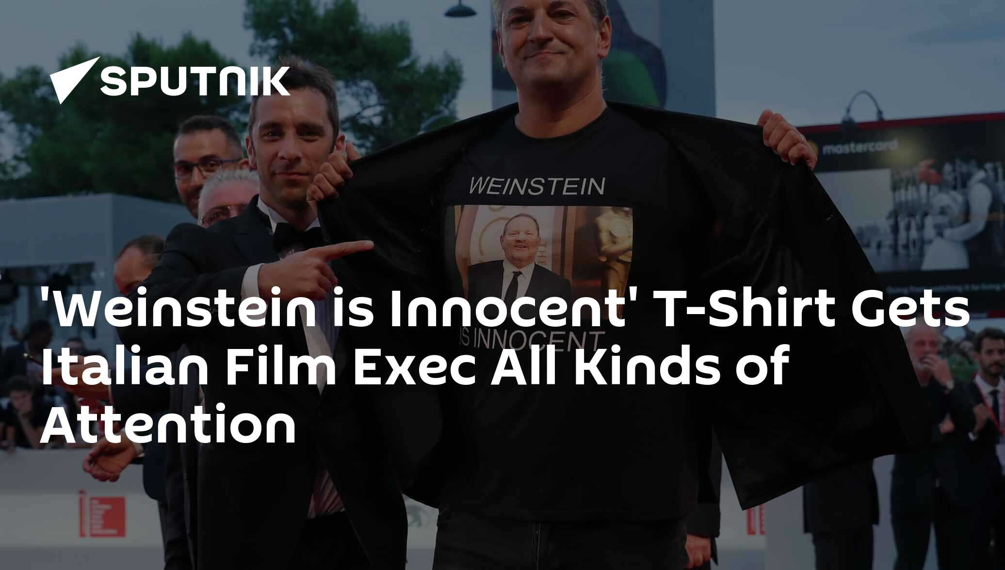 'Weinstein is Innocent' T-Shirt Gets Italian Film Exec All Kinds of ...