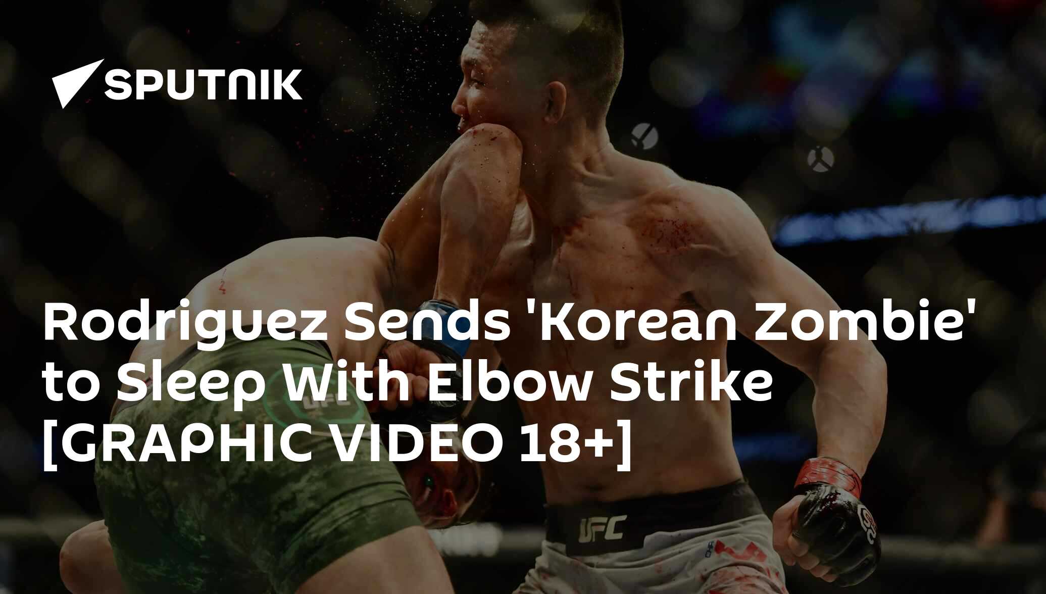 Rodriguez Sends 'Korean Zombie' to Sleep With Elbow Strike [GRAPHIC ...