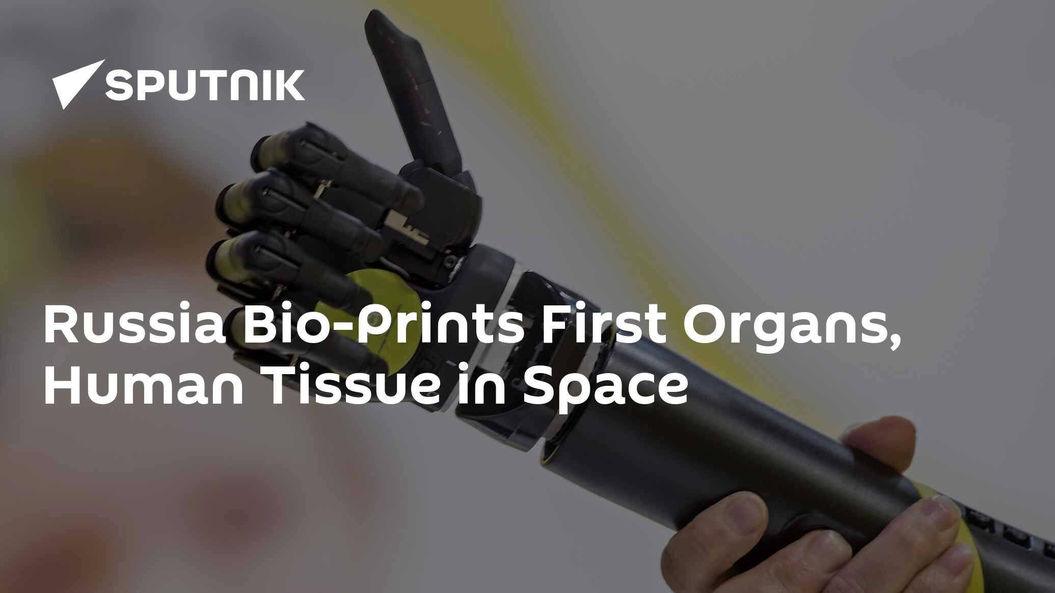 Russia Bio-Prints First Organs, Human Tissue in Space - 21.12.2018 ...