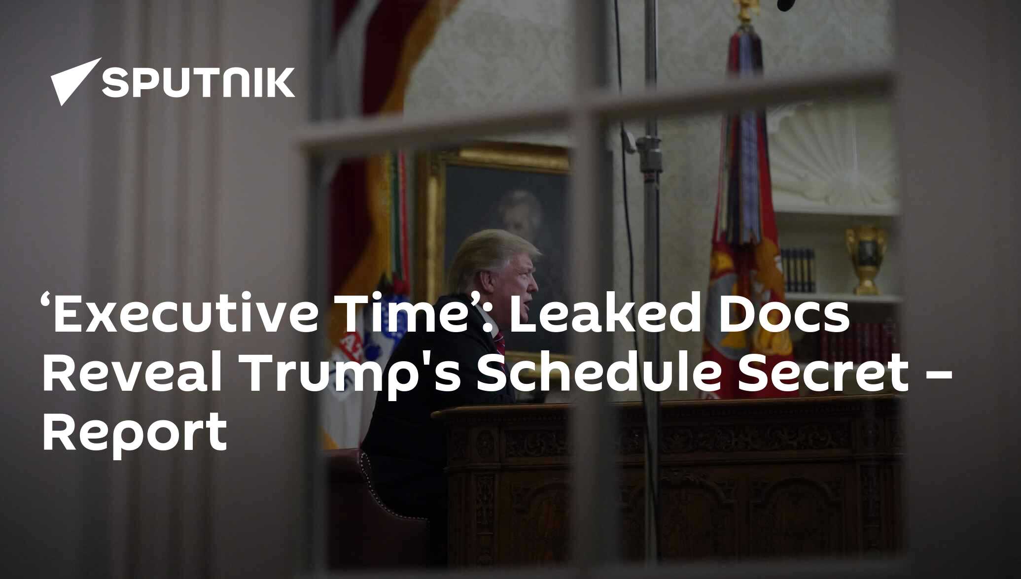 ‘Executive Time’: Leaked Docs Reveal Trump's Schedule Secret – Report ...