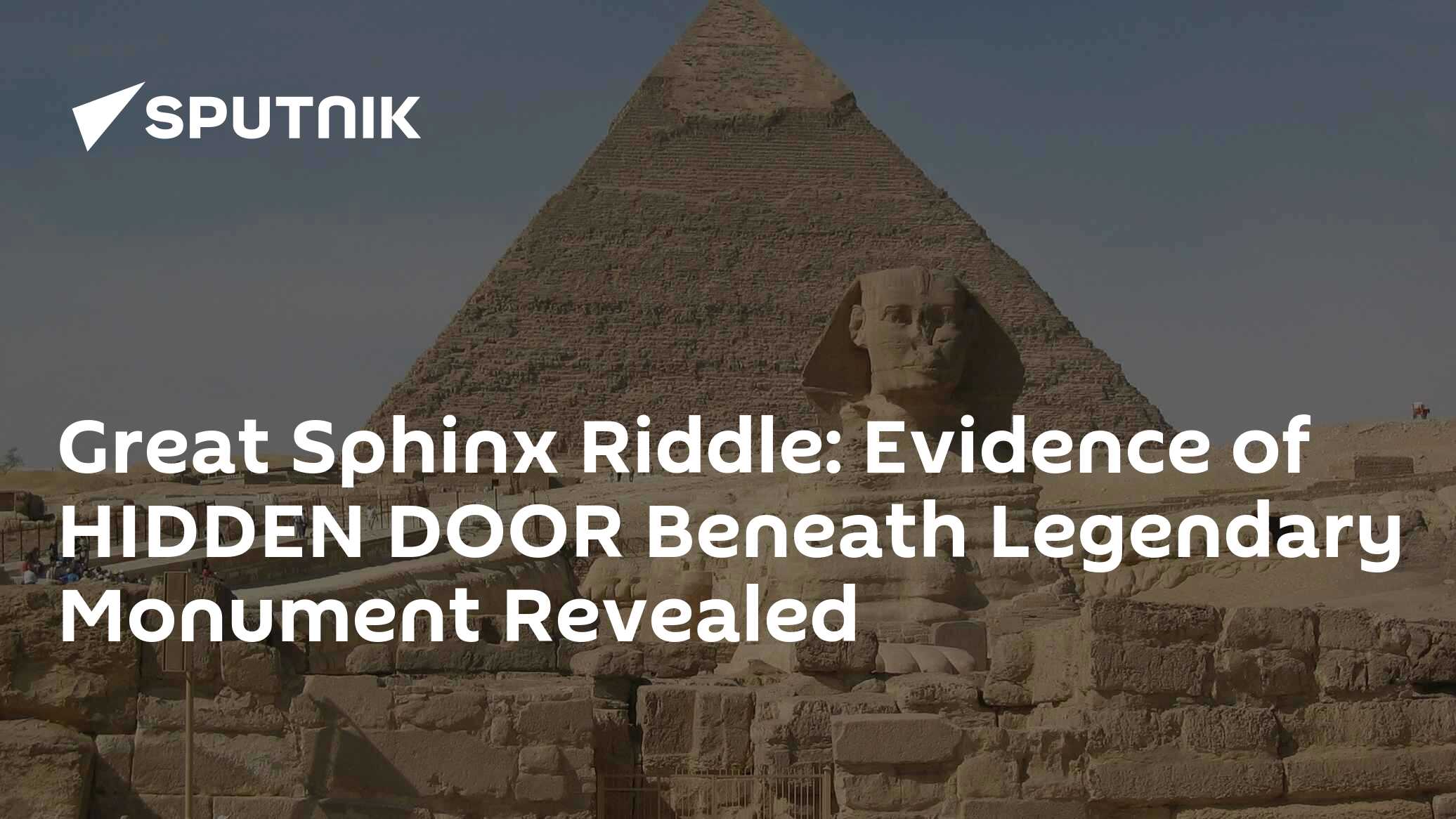 Great Sphinx Riddle: Evidence of HIDDEN DOOR Beneath Legendary Monument ...