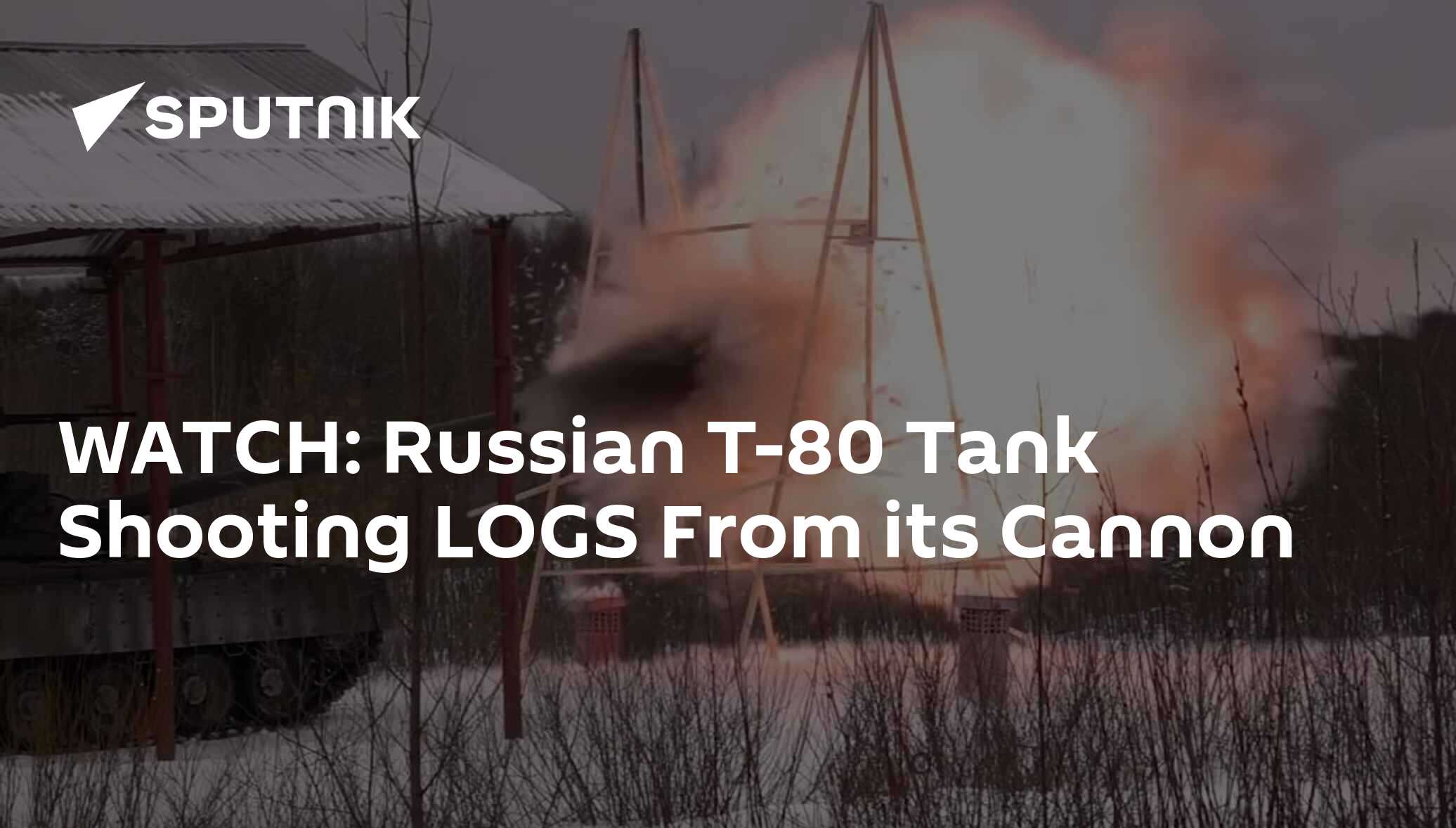 WATCH: Russian T-80 Tank Shooting LOGS From its Cannon - 15.04.2019 ...