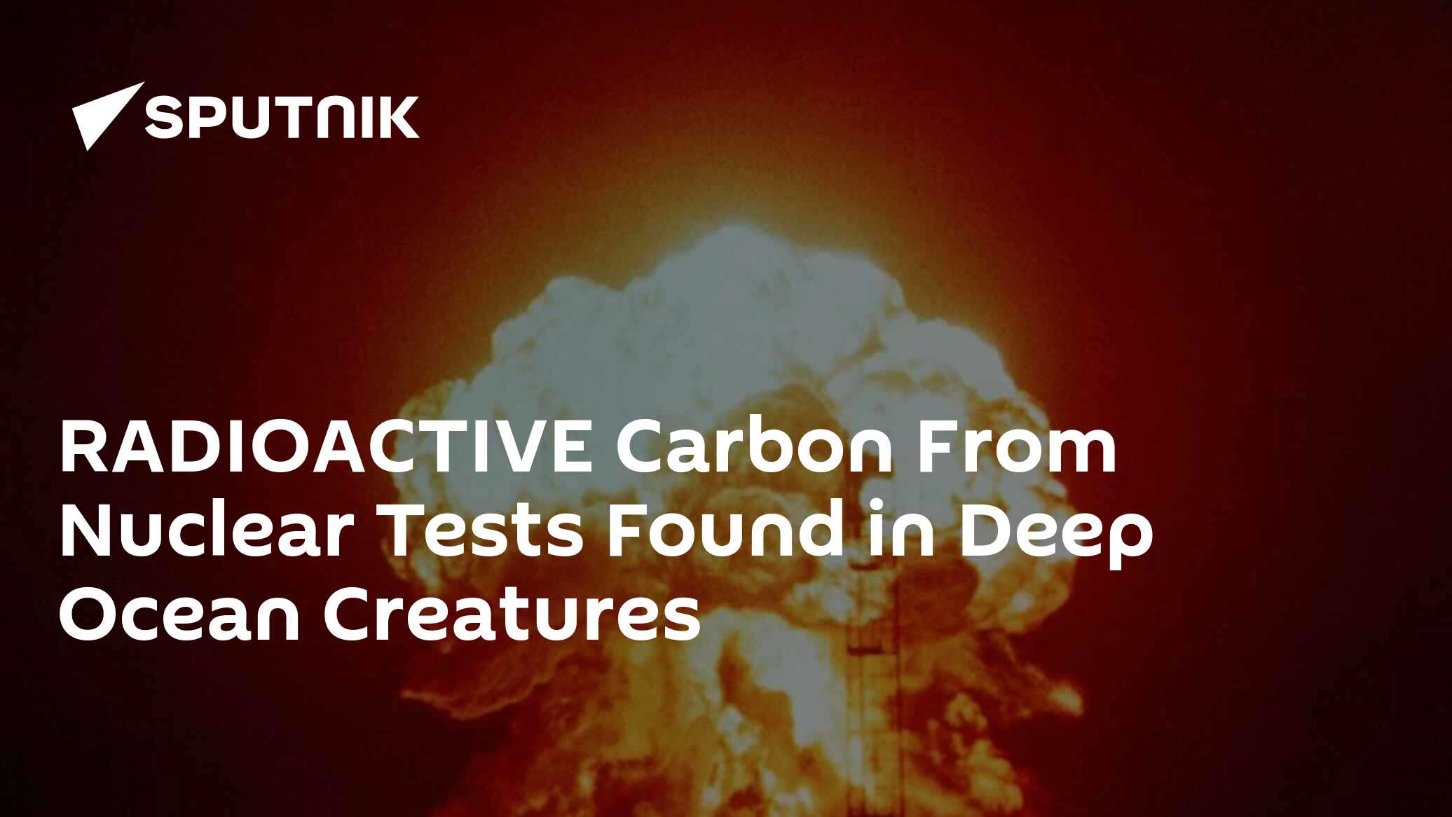 RADIOACTIVE Carbon From Nuclear Tests Found in Deep Ocean Creatures ...
