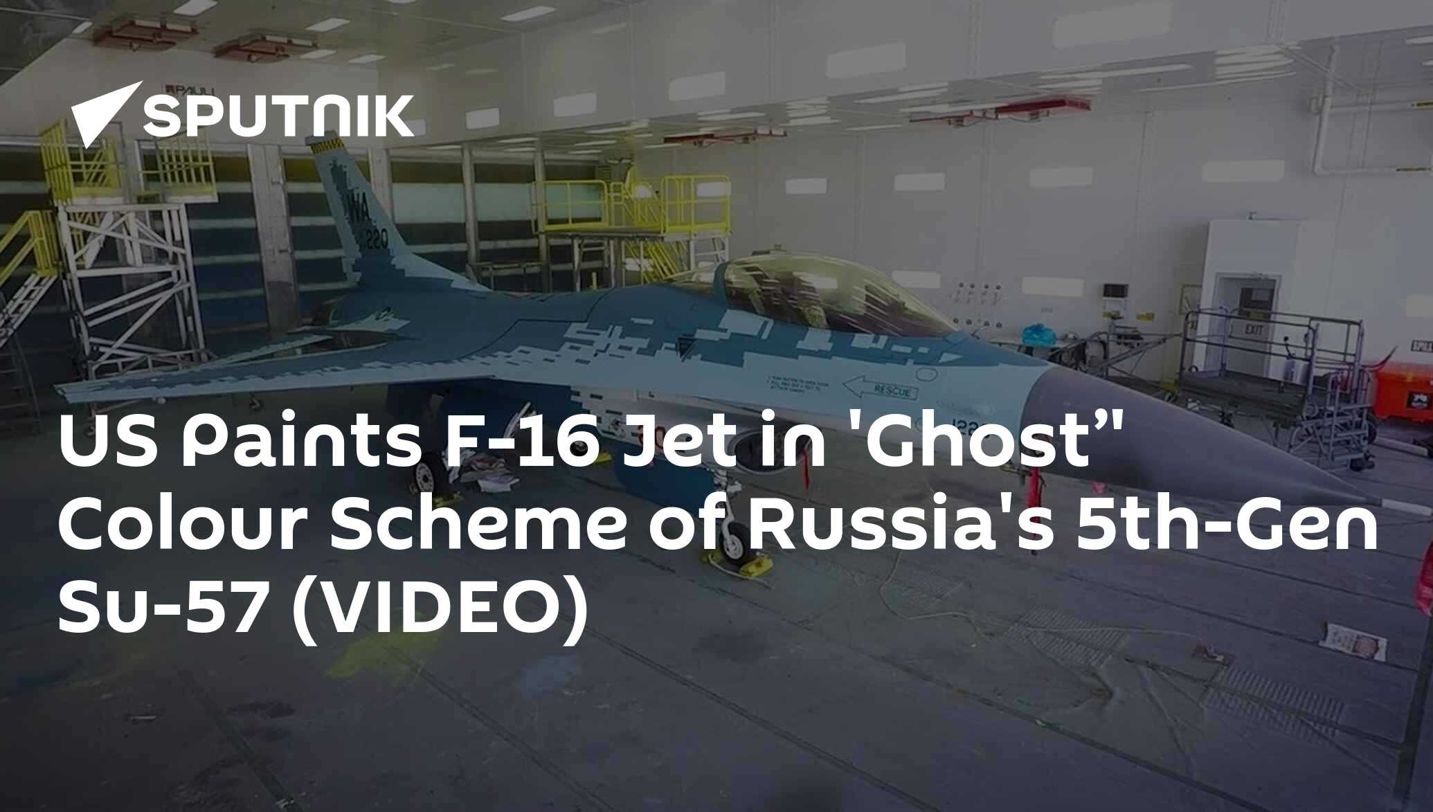 US Paints F-16 Jet in 'Ghost’' Colour Scheme of Russia's 5th-Gen Su-57 ...
