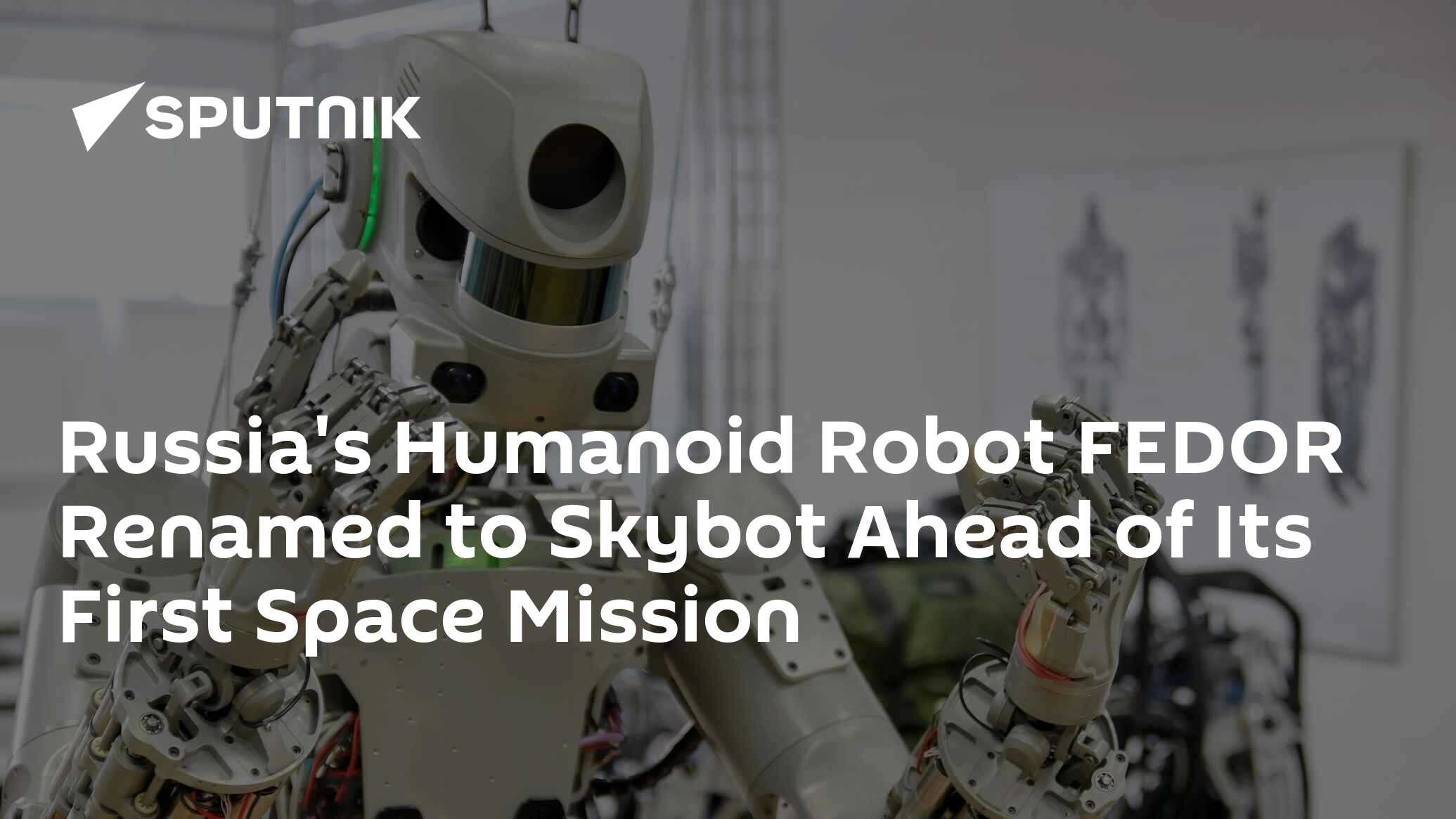 Russia's Humanoid Robot FEDOR Renamed to Skybot Ahead of Its First ...