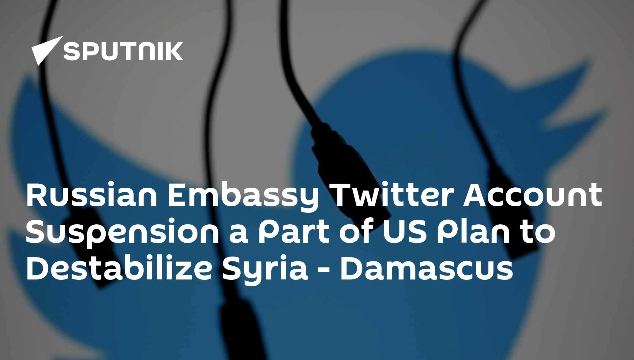 Russian Embassy Twitter Account Suspension a Part of US Plan to ...