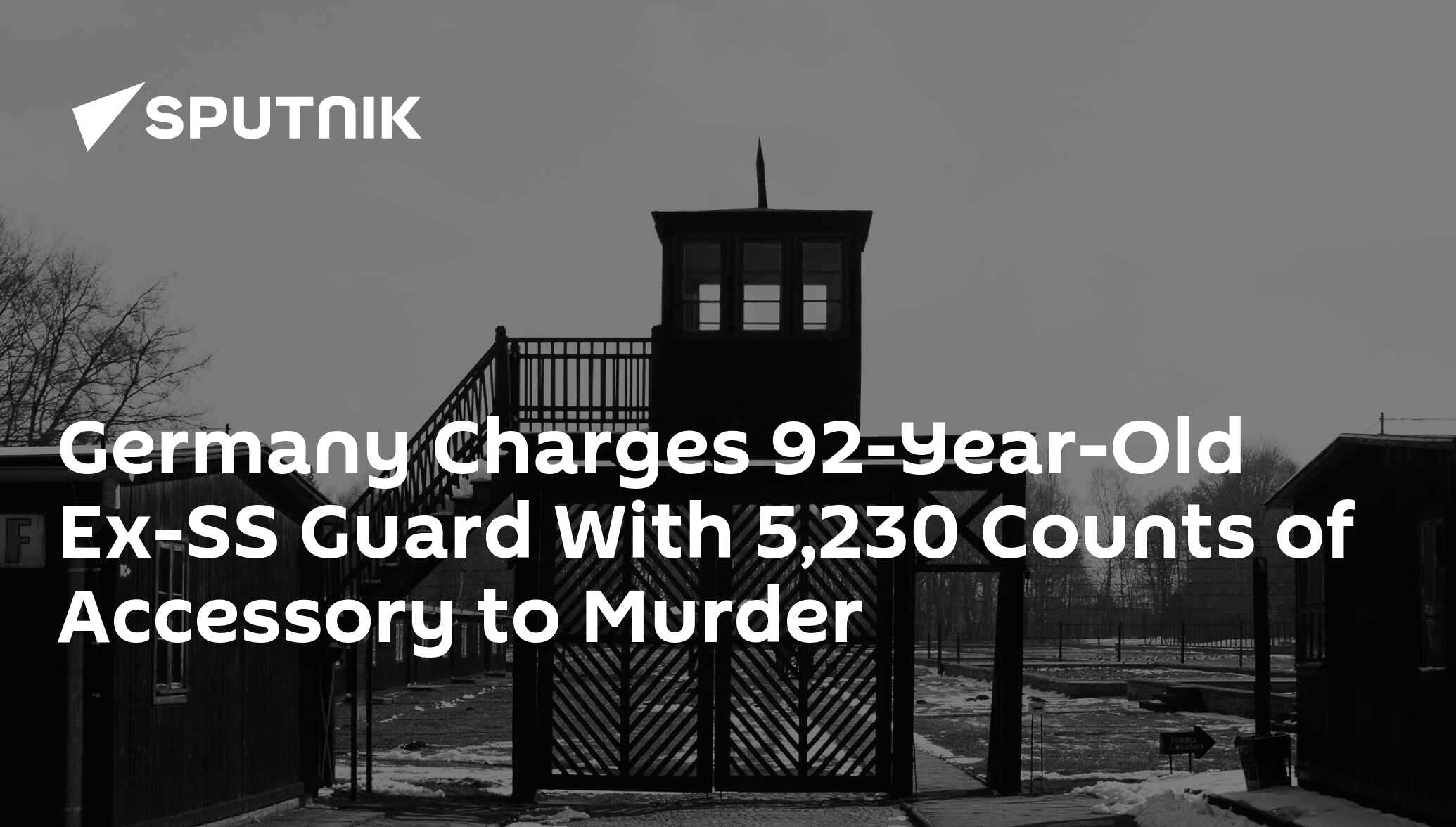 Germany Charges 92-Year-Old Ex-SS Guard With 5,230 Counts of Accessory ...
