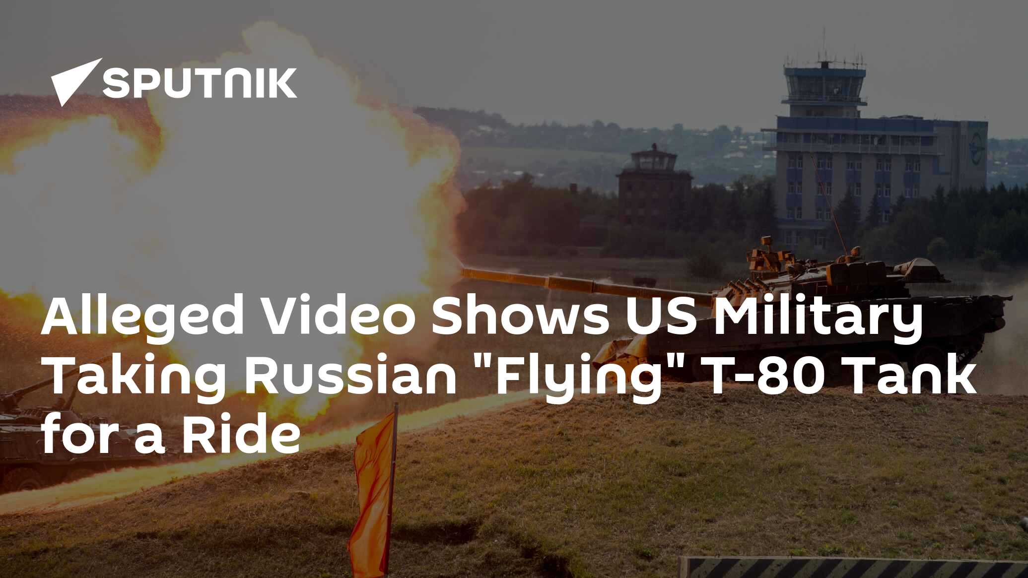 Alleged Video Shows US Military Taking Russian "Flying" T-80 Tank for a ...