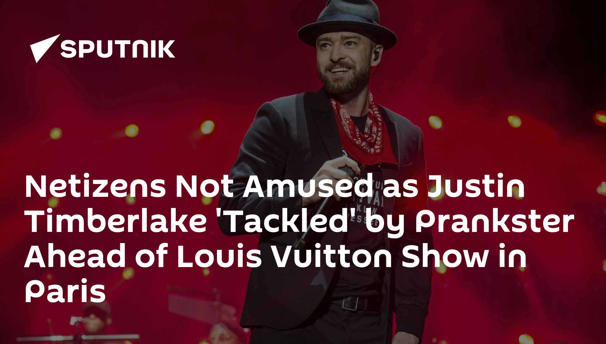 Netizens Not Amused as Justin Timberlake 'Tackled' by Prankster Ahead ...