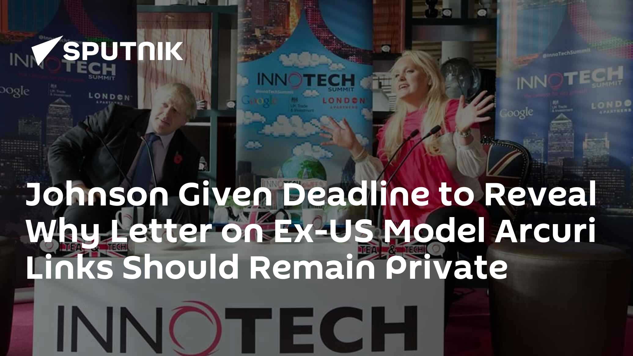 Johnson Given Deadline to Reveal Why Letter on Ex-US Model Arcuri Links ...