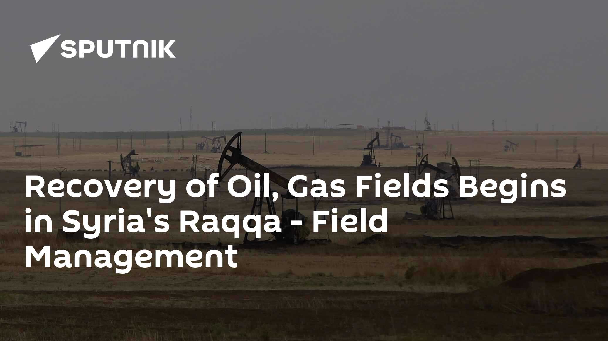 Recovery of Oil, Gas Fields Begins in Syria's Raqqa - Field Management ...
