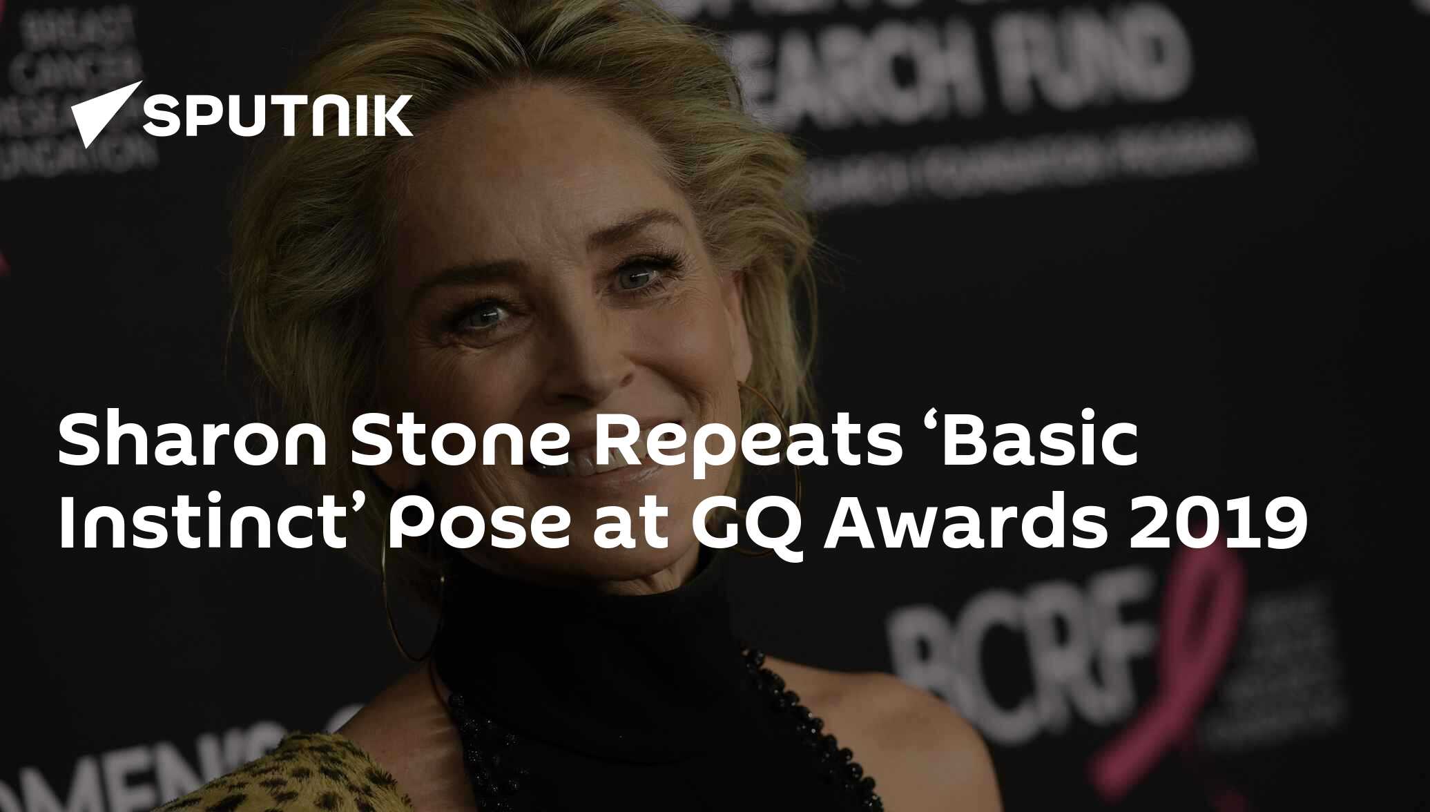 Sharon Stone Repeats ‘Basic Instinct’ Pose at GQ Awards 2019