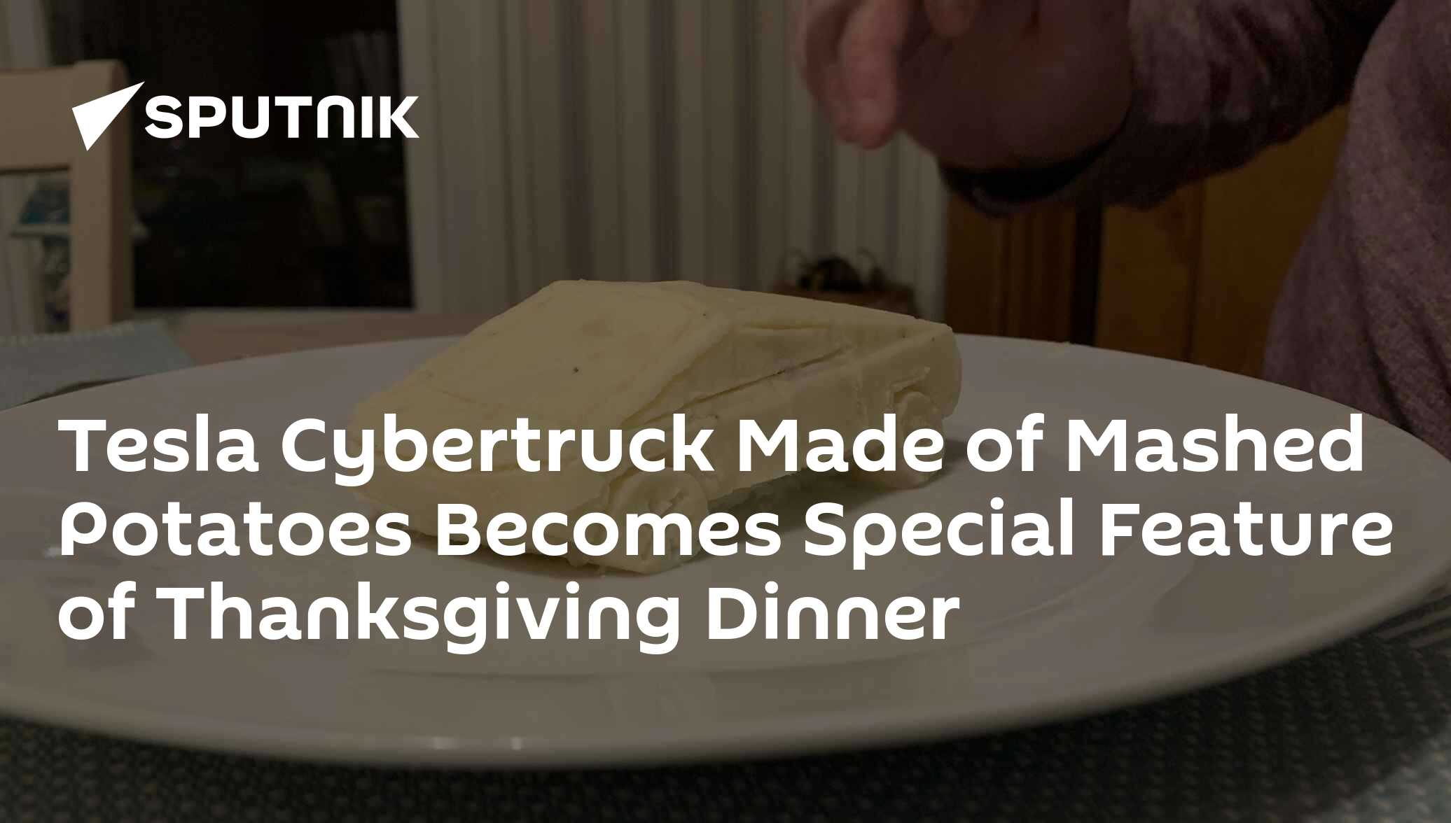 Tesla Cybertruck Made of Mashed Potatoes Becomes Special Feature of ...