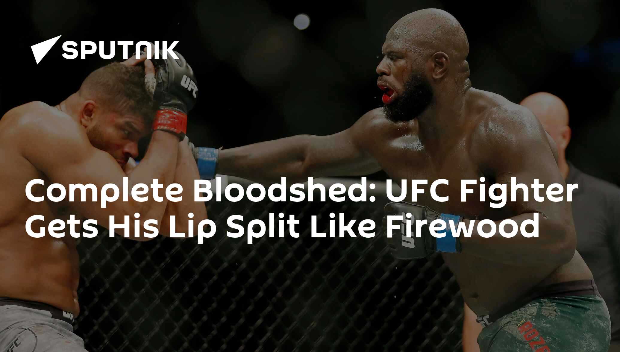 Complete Bloodshed: UFC Fighter Gets His Lip Split Like Firewood - 08. ...