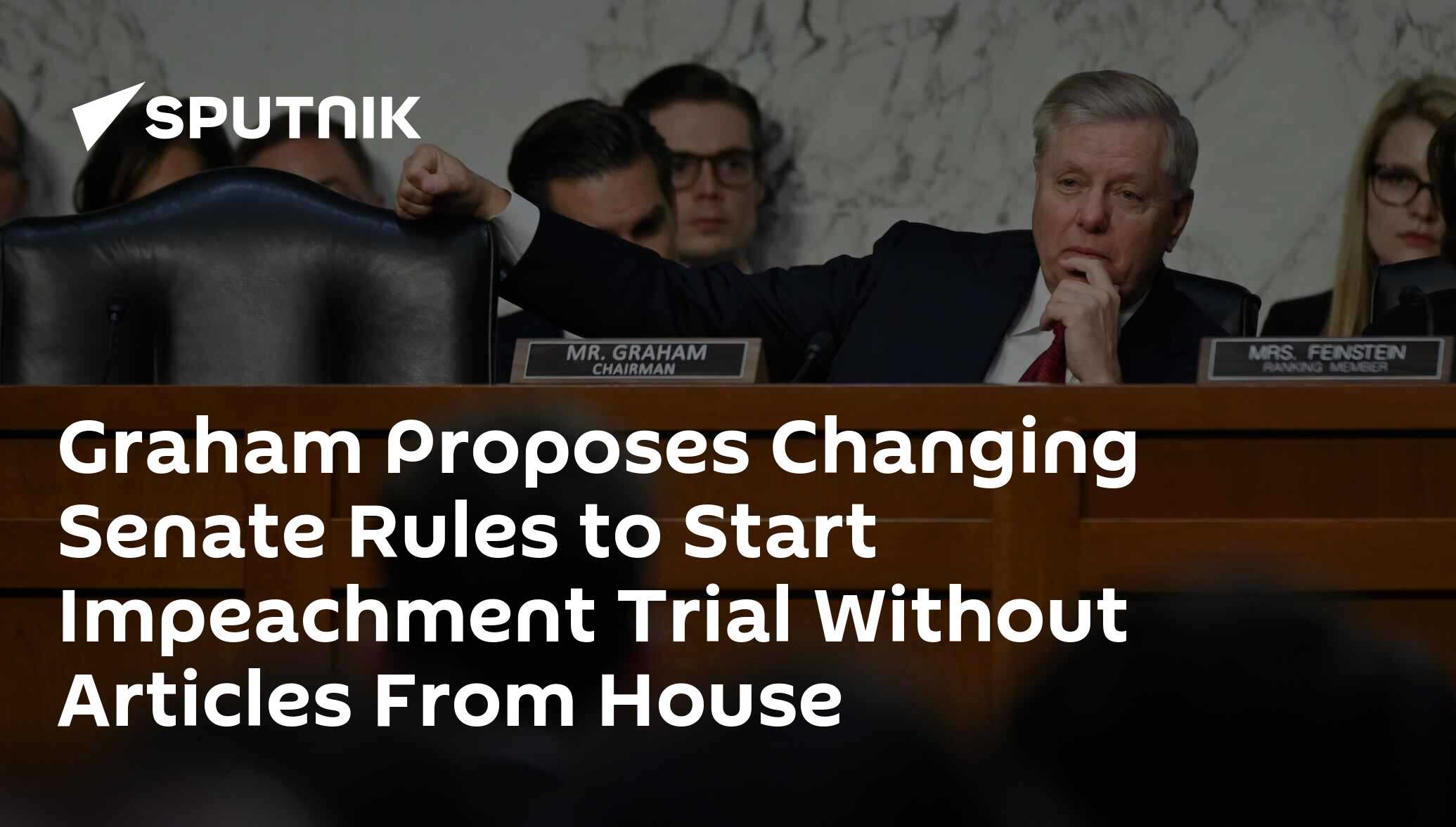 Graham Proposes Changing Senate Rules to Start Impeachment Trial ...