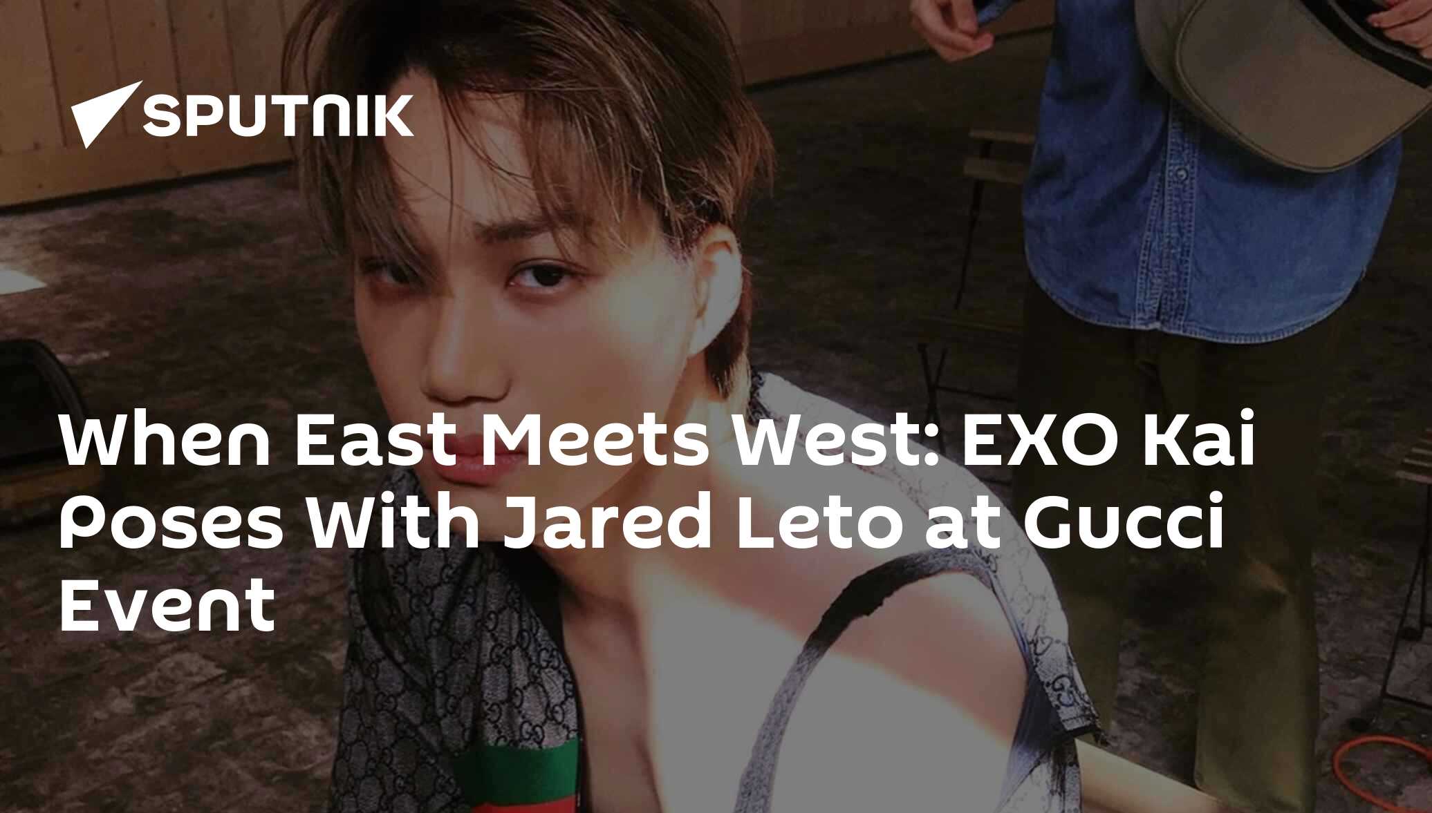 When East Meets West: EXO Kai Poses With Jared Leto at Gucci Event