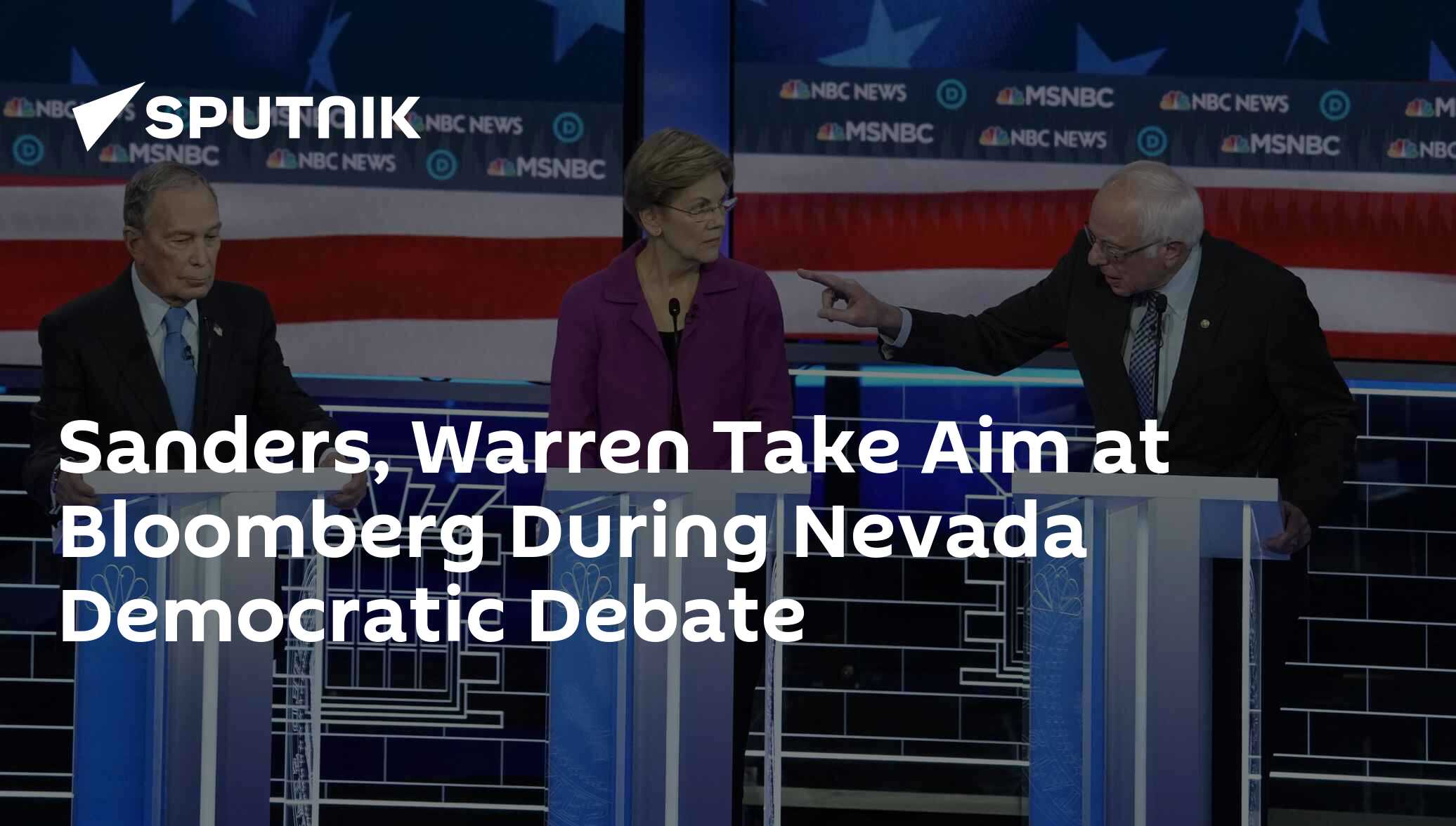Sanders, Warren Take Aim at Bloomberg During Nevada Democratic Debate ...