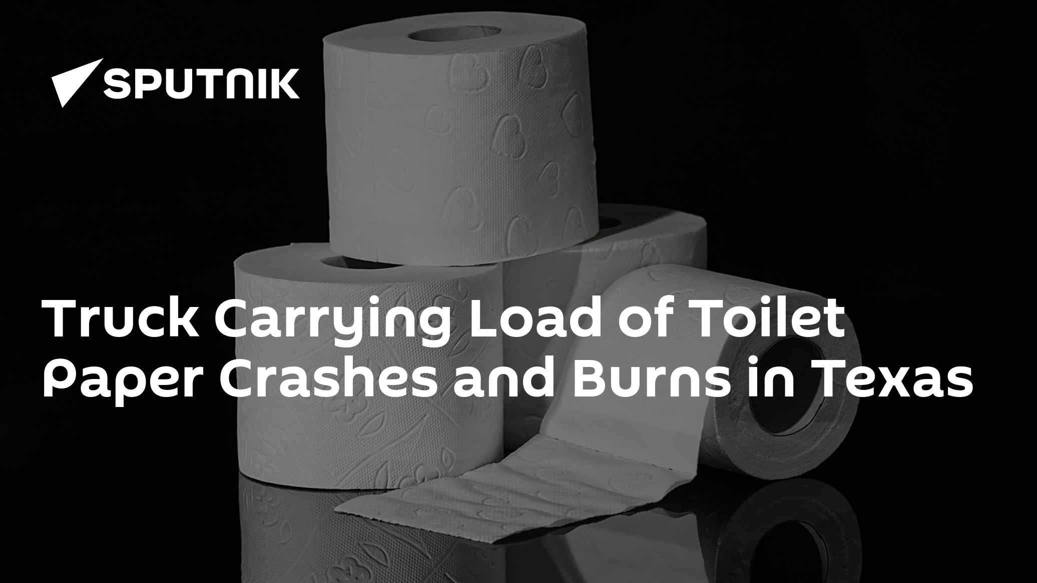 Truck Сarrying Load of Toilet Paper Crashes and Burns in Texas - 02.04. ...