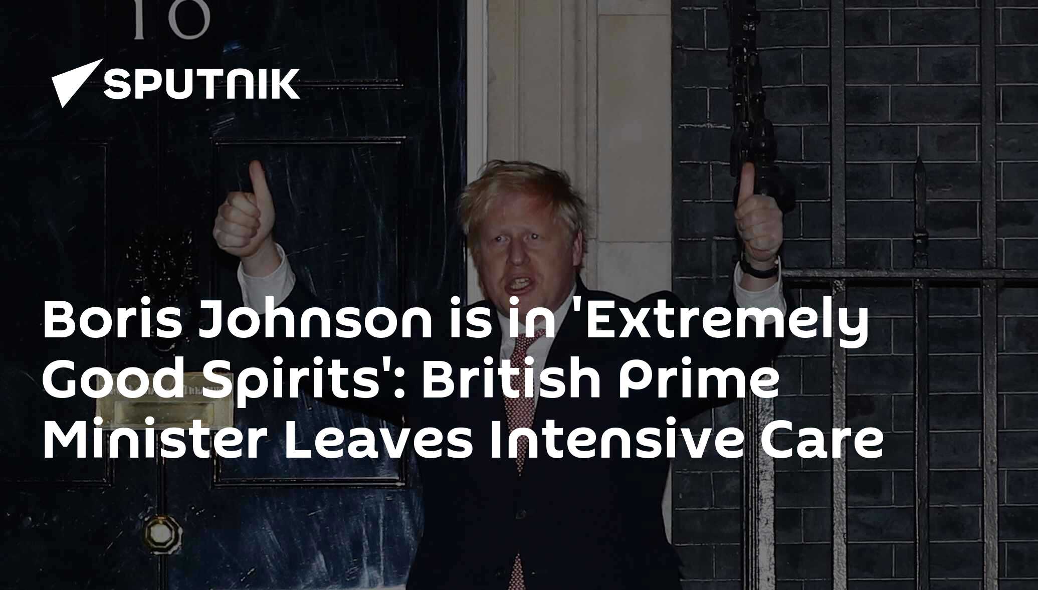 Boris Johnson is in 'Extremely Good Spirits': British Prime Minister ...