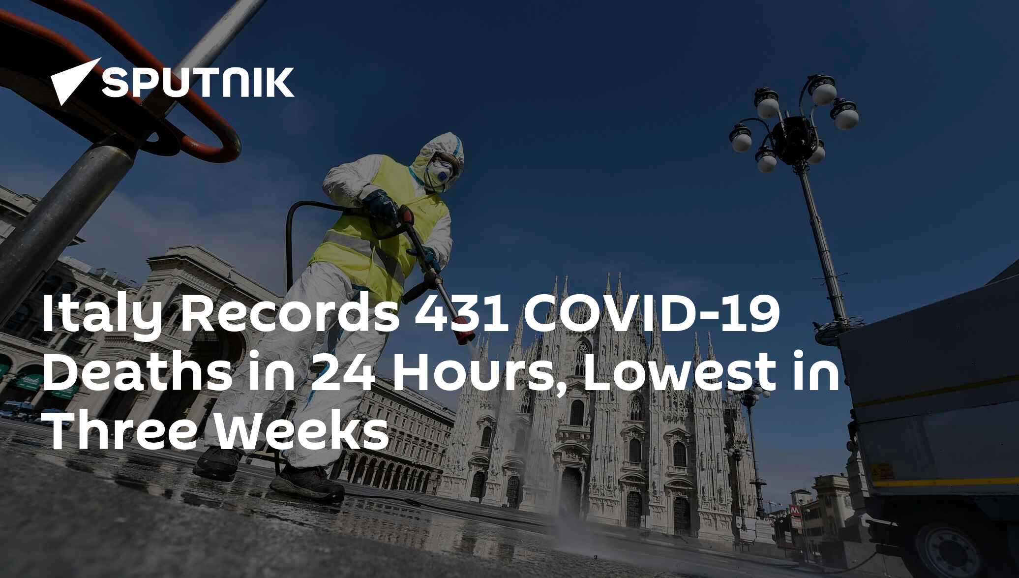 Italy Records 431 COVID-19 Deaths in 24 Hours, Lowest in Three Weeks