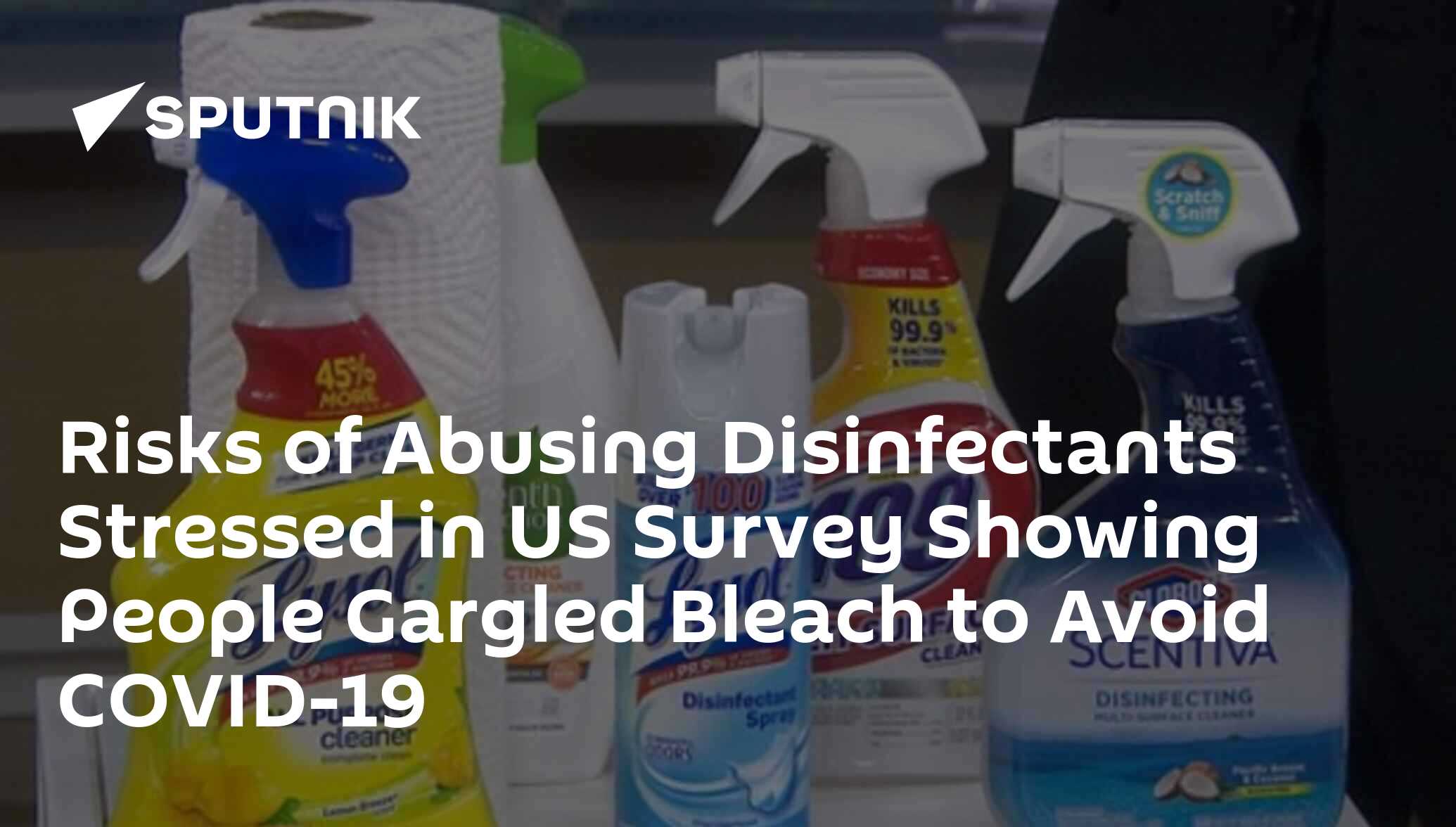 Risks of Abusing Disinfectants Stressed in US Survey Showing People ...