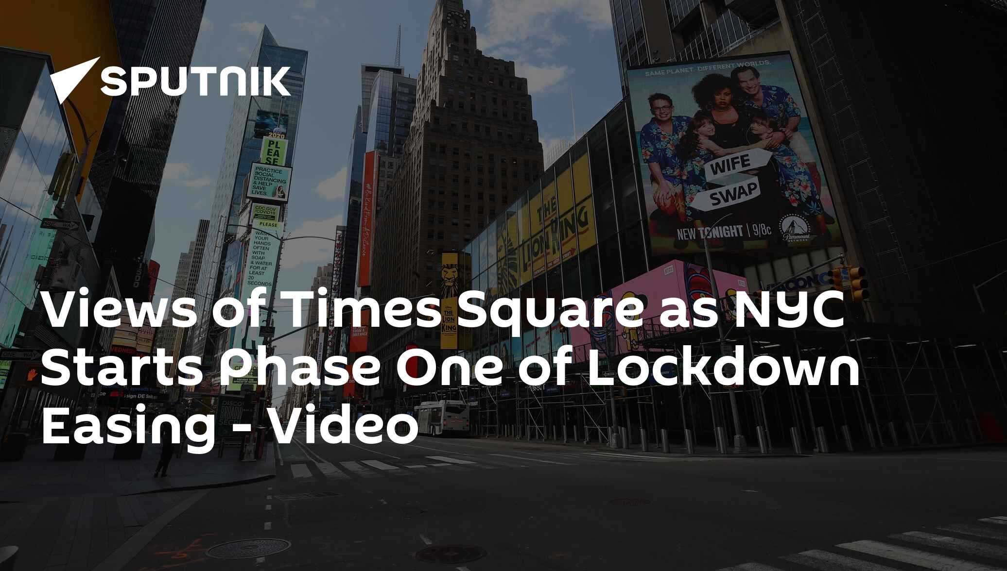 Views of Times Square as NYC Starts Phase One of Lockdown Easing ...