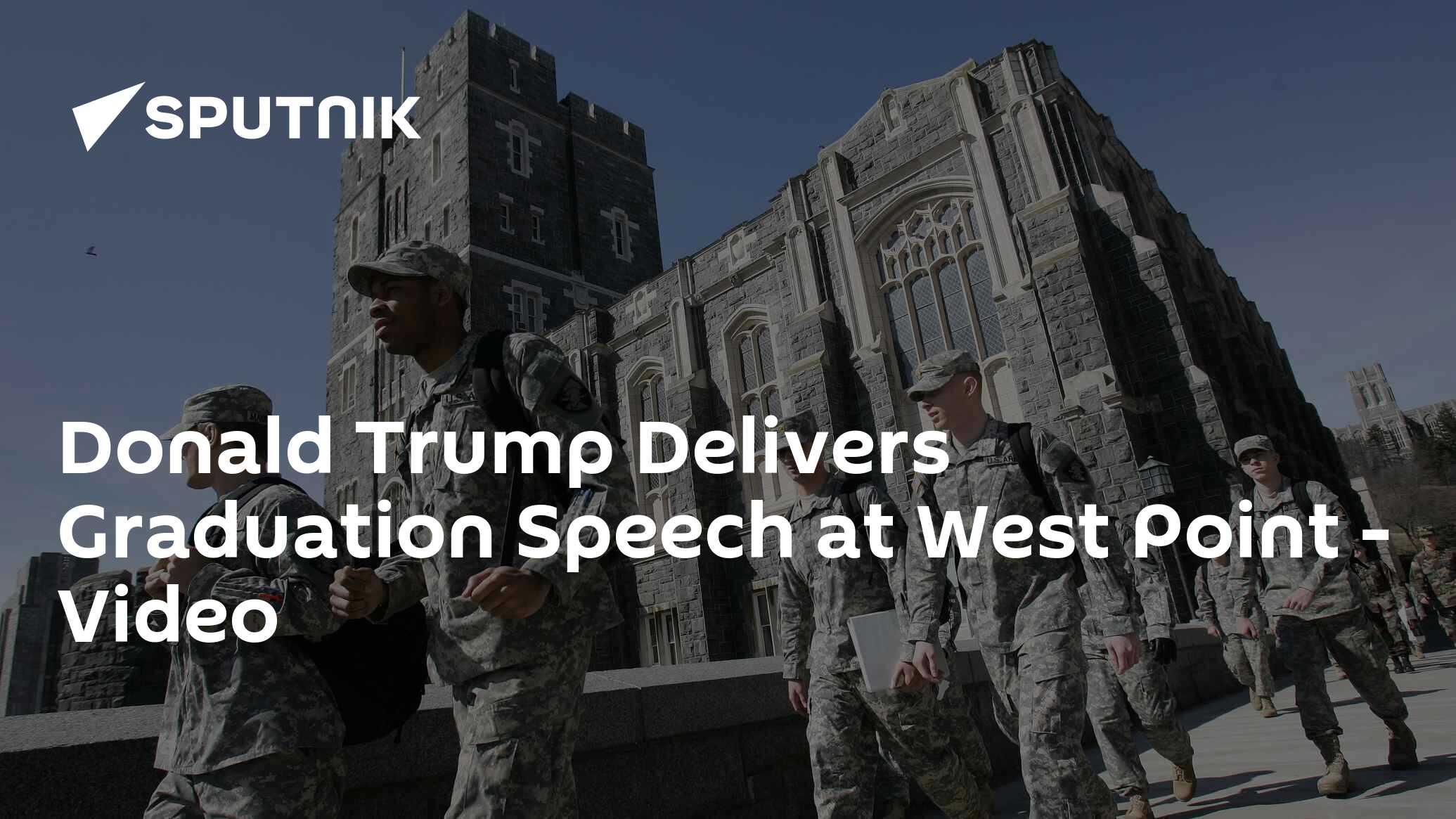 Donald Trump Delivers Graduation Speech at West Point - Video - 13.06. ...