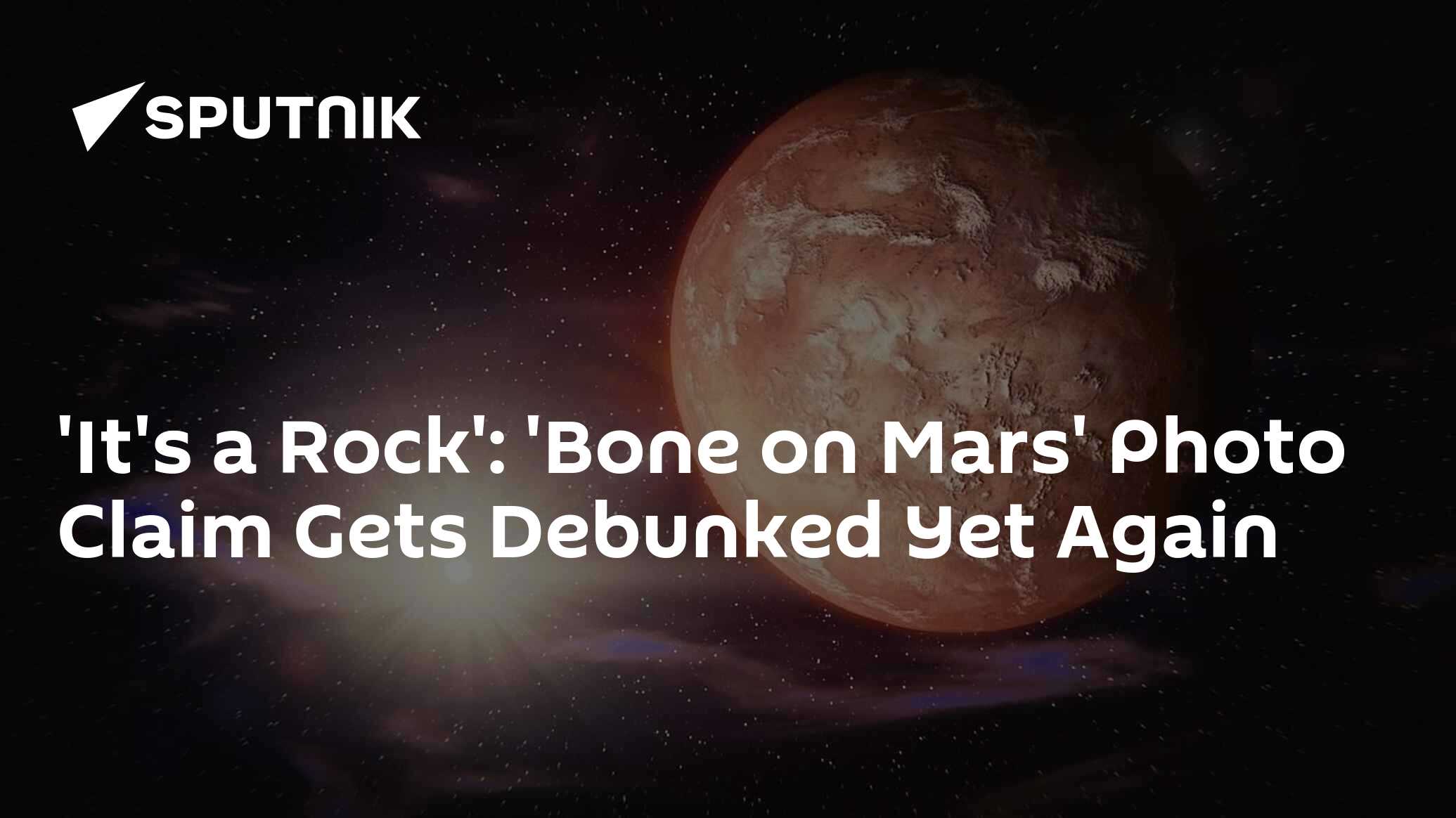 'It's a Rock': 'Bone on Mars' Photo Claim Gets Debunked Yet Again - 15. ...