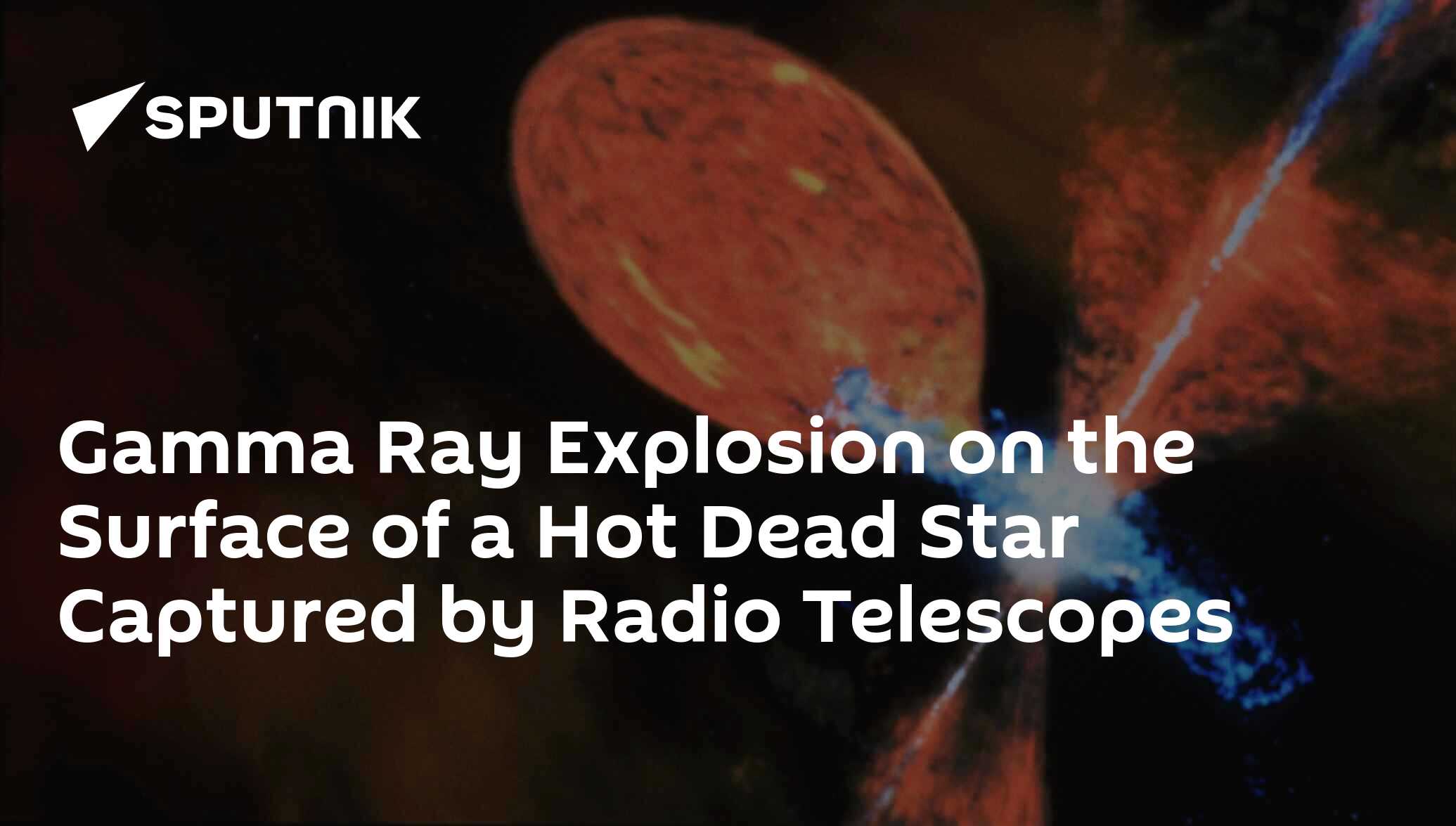Gamma Ray Explosion on the Surface of a Hot Dead Star Captured by Radio ...
