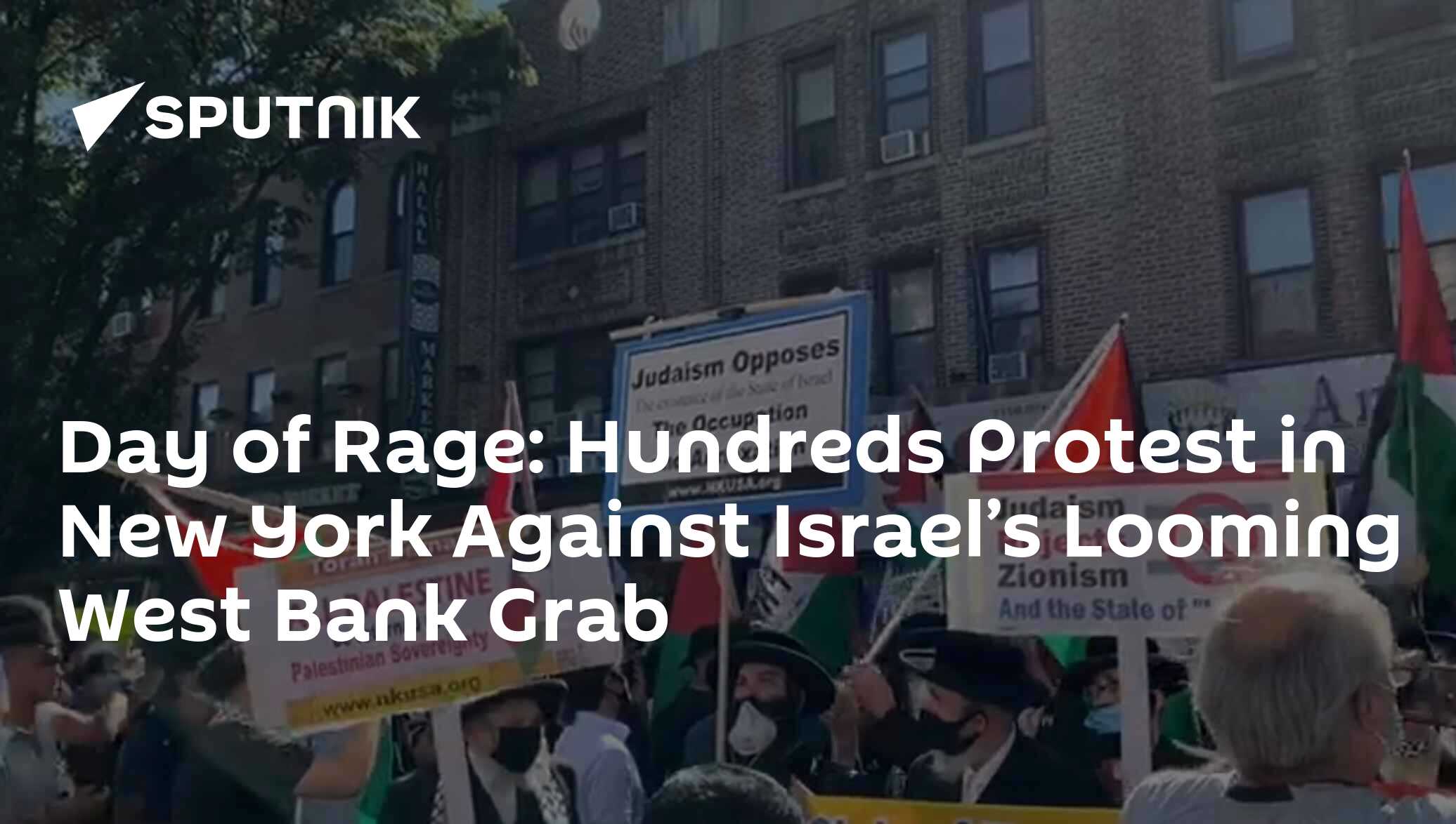 Day of Rage: Hundreds Protest in New York Against Israel’s Looming West ...