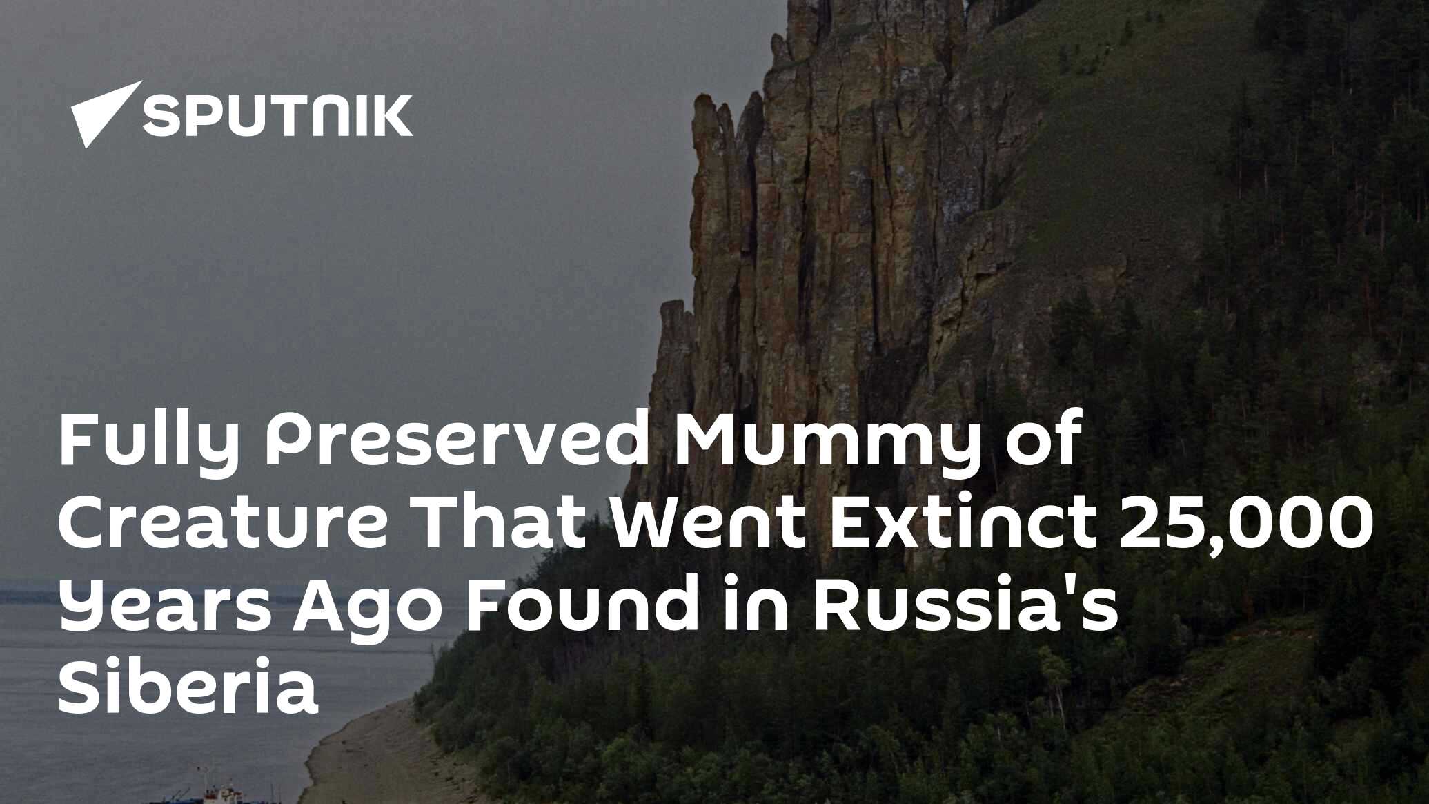 Fully Preserved Mummy of Creature That Went Extinct 25,000 Years Ago ...