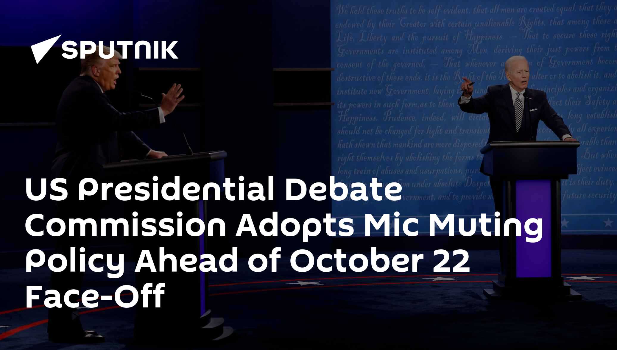 US Presidential Debate Commission Adopts Mic Muting Policy Ahead of ...