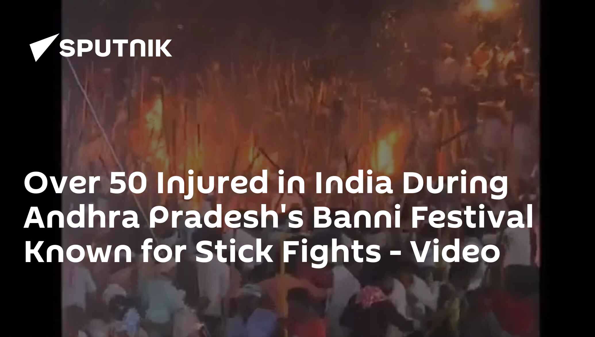 Over 50 Injured in India During Andhra Pradesh's Banni Festival Known ...