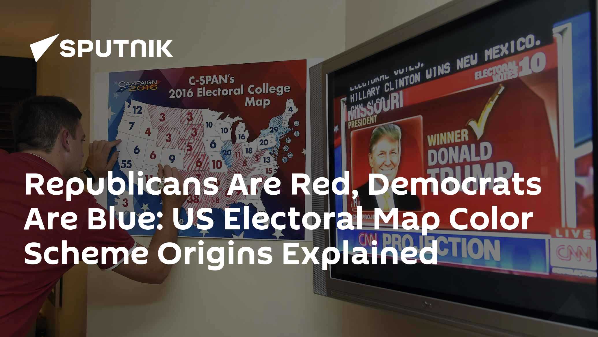 Republicans Are Red, Democrats Are Blue: US Electoral Map Color Scheme ...