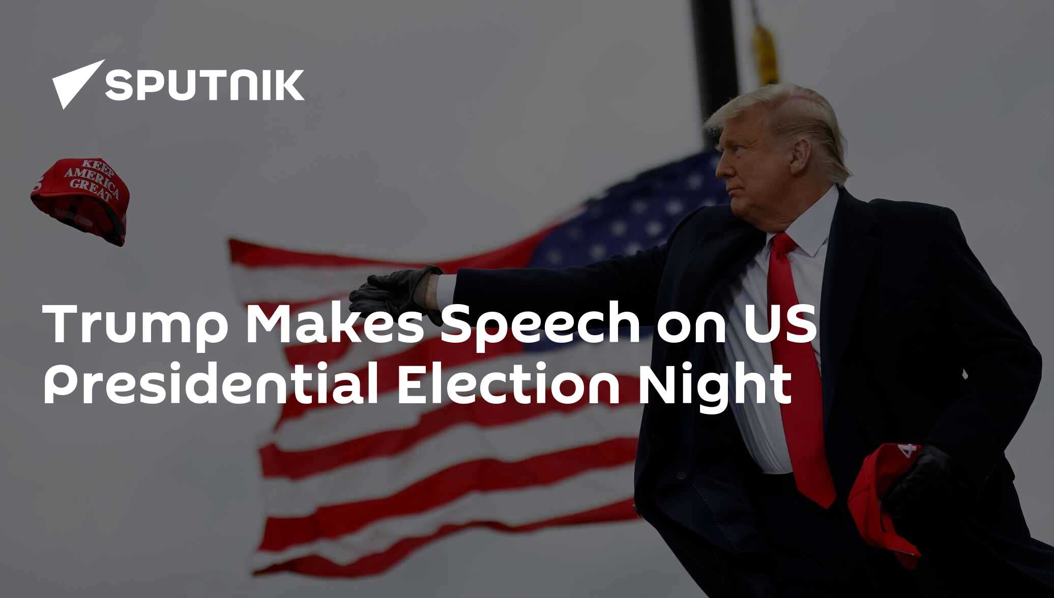 Trump Makes Speech on US Presidential Election Night