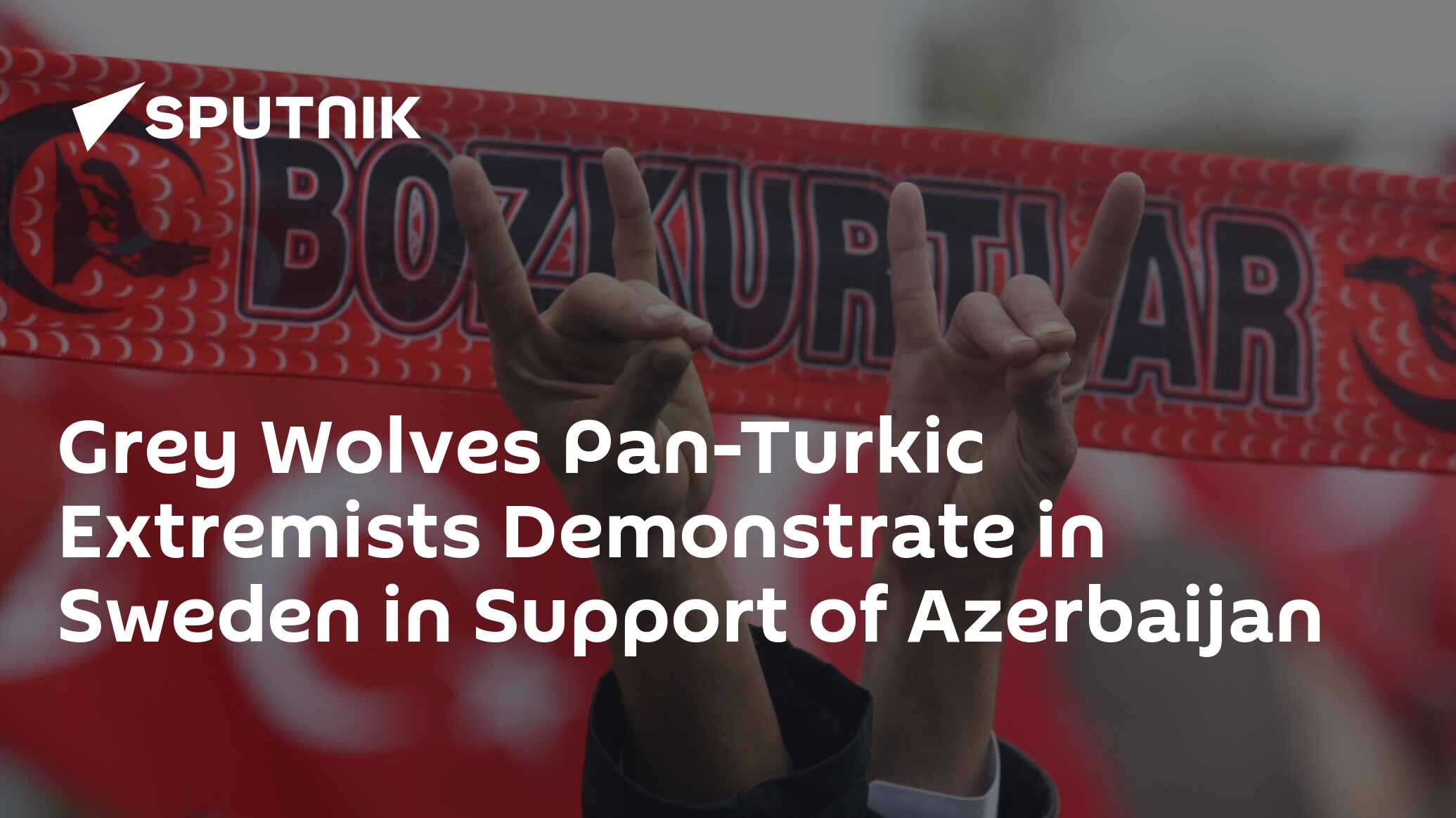 Grey Wolves Pan-Turkic Extremists Demonstrate in Sweden in Support of ...