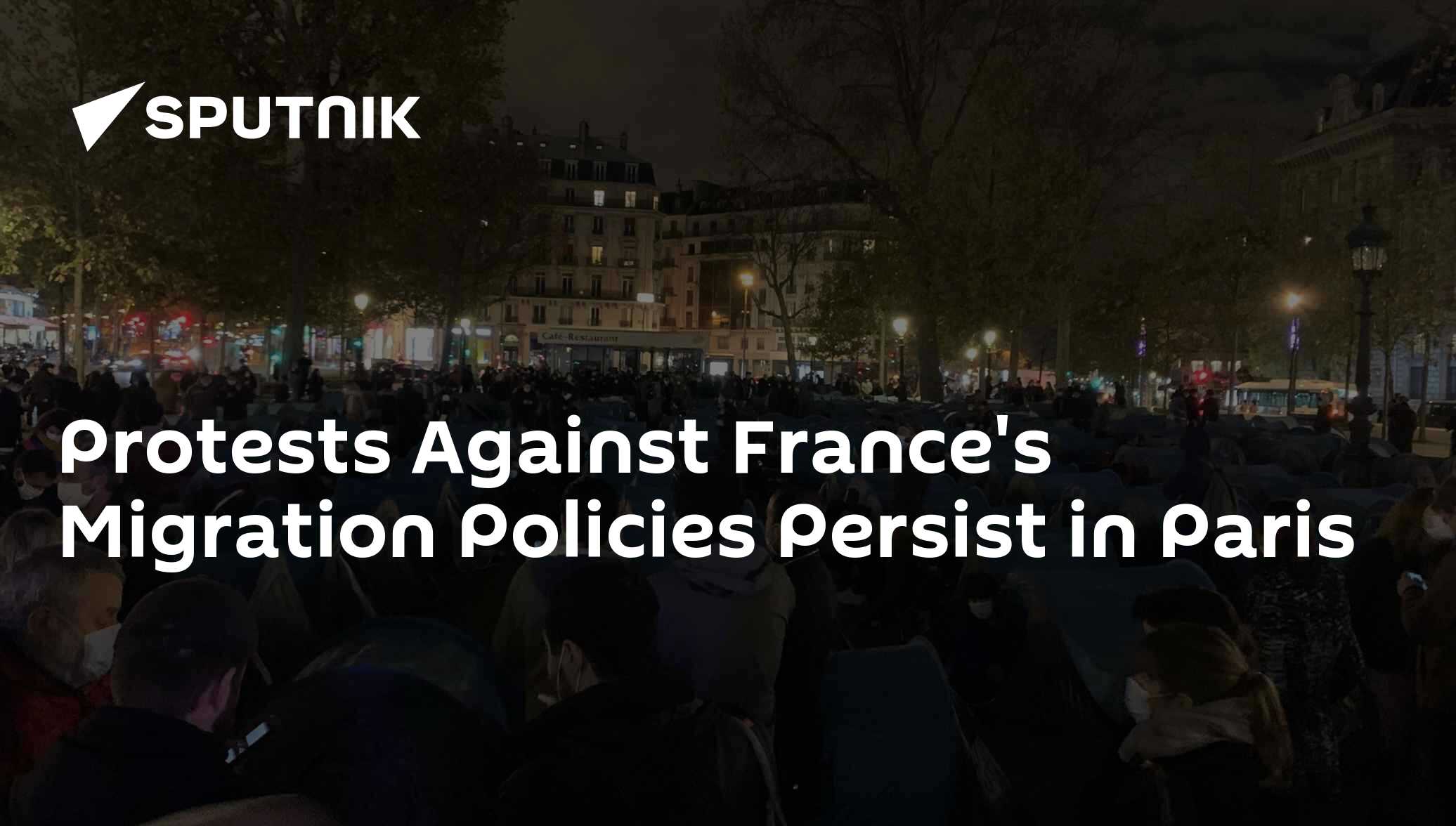 Protests Against France's Migration Policies Persist in Paris - 24.11. ...