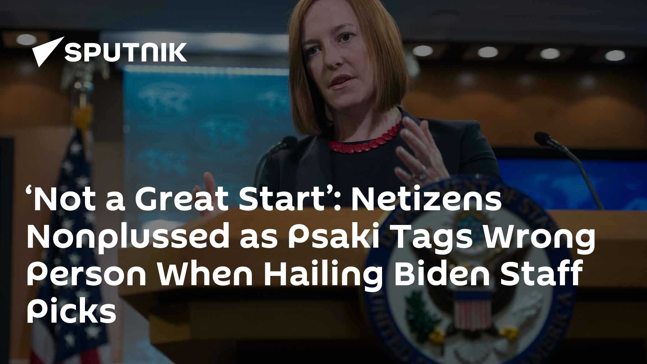 ‘Not a Great Start’: Netizens Nonplussed as Psaki Tags Wrong Person ...