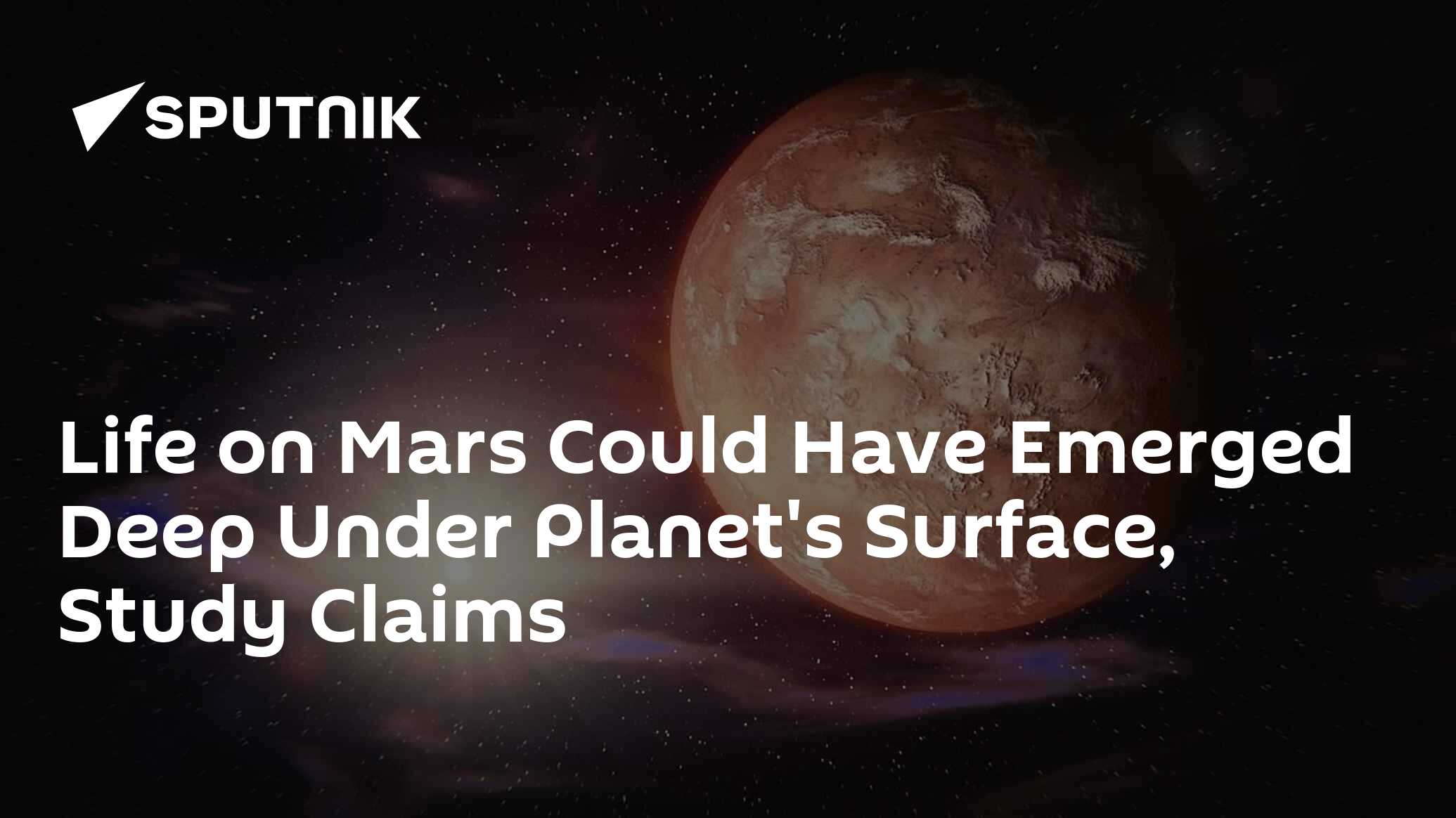 Life on Mars Could Have Emerged Deep Under Planet's Surface, Study ...