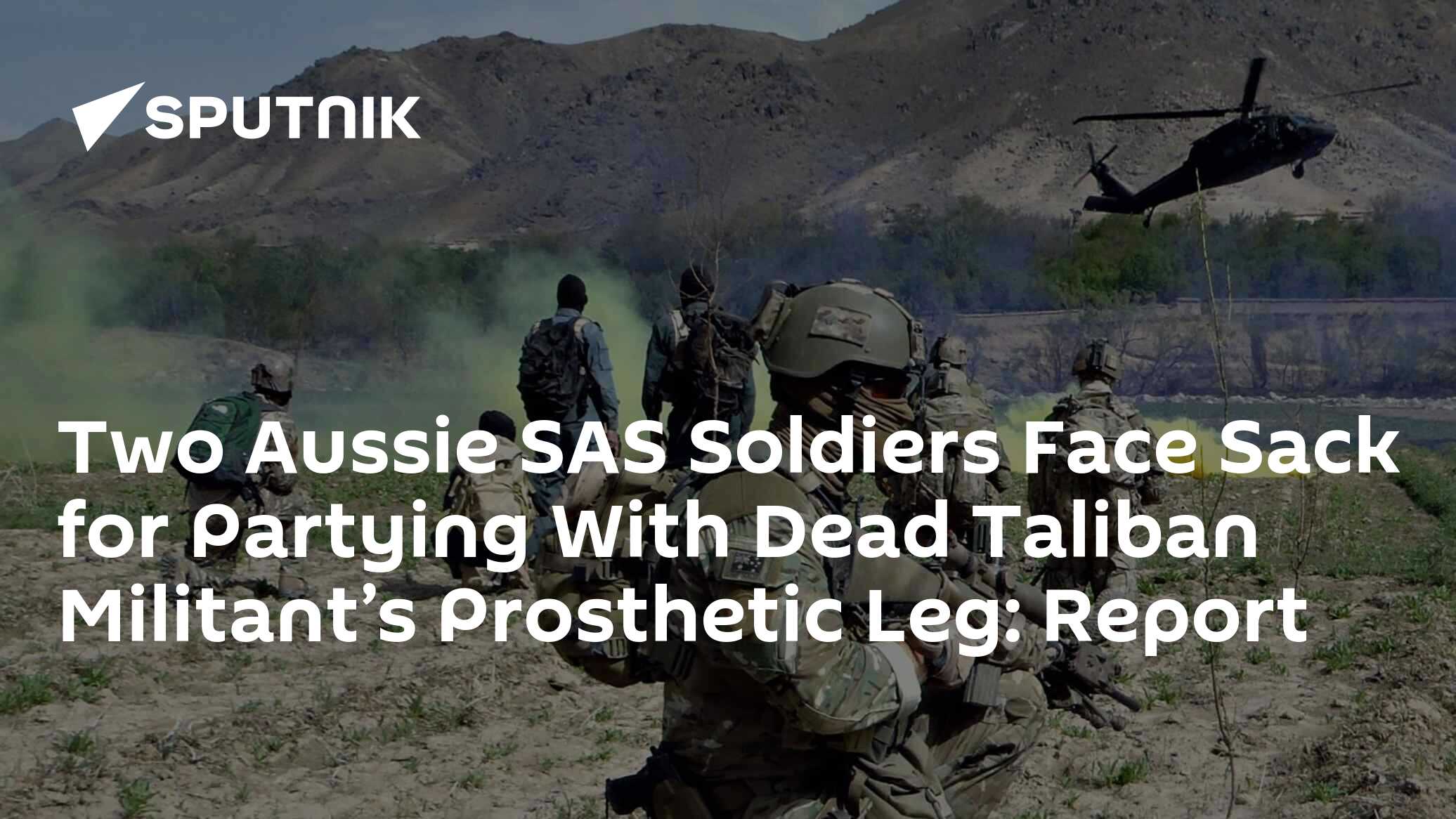 Two Aussie SAS Soldiers Face Sack for Partying With Dead Taliban ...