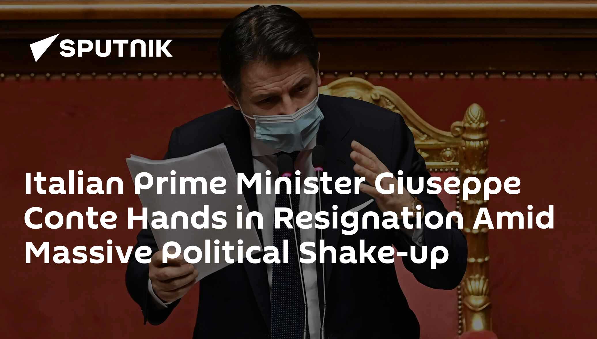 Italian Prime Minister Giuseppe Conte Hands in Resignation Amid Massive ...