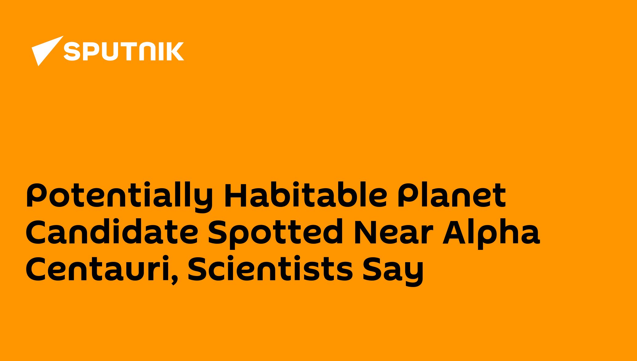 Potentially Habitable Planet Candidate Spotted Near Alpha Centauri ...