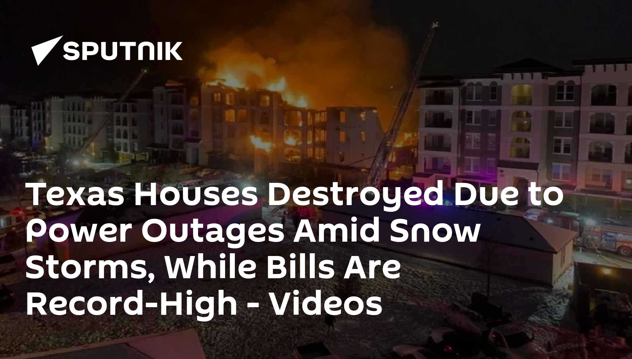 Texas Houses Destroyed Due to Power Outages Amid Snow Storms, While ...