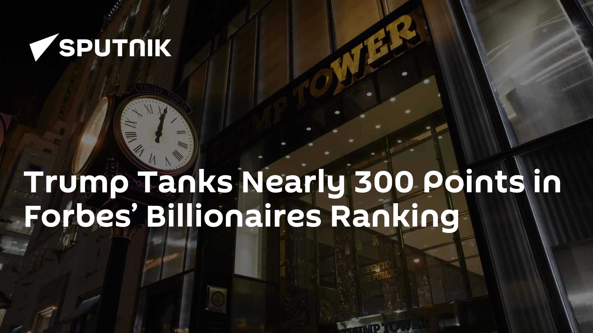 Trump Tanks Nearly 300 Points in Forbes’ Billionaires Ranking