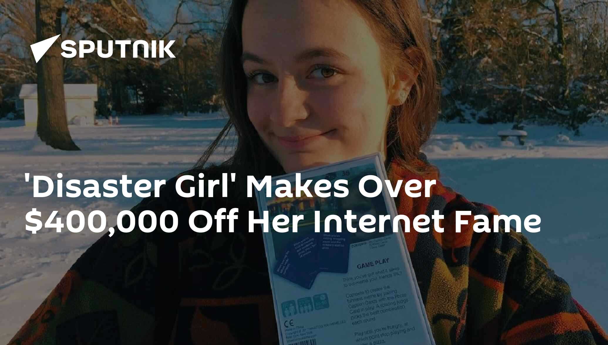 'Disaster Girl' Makes Over $400,000 Off Her Internet Fame