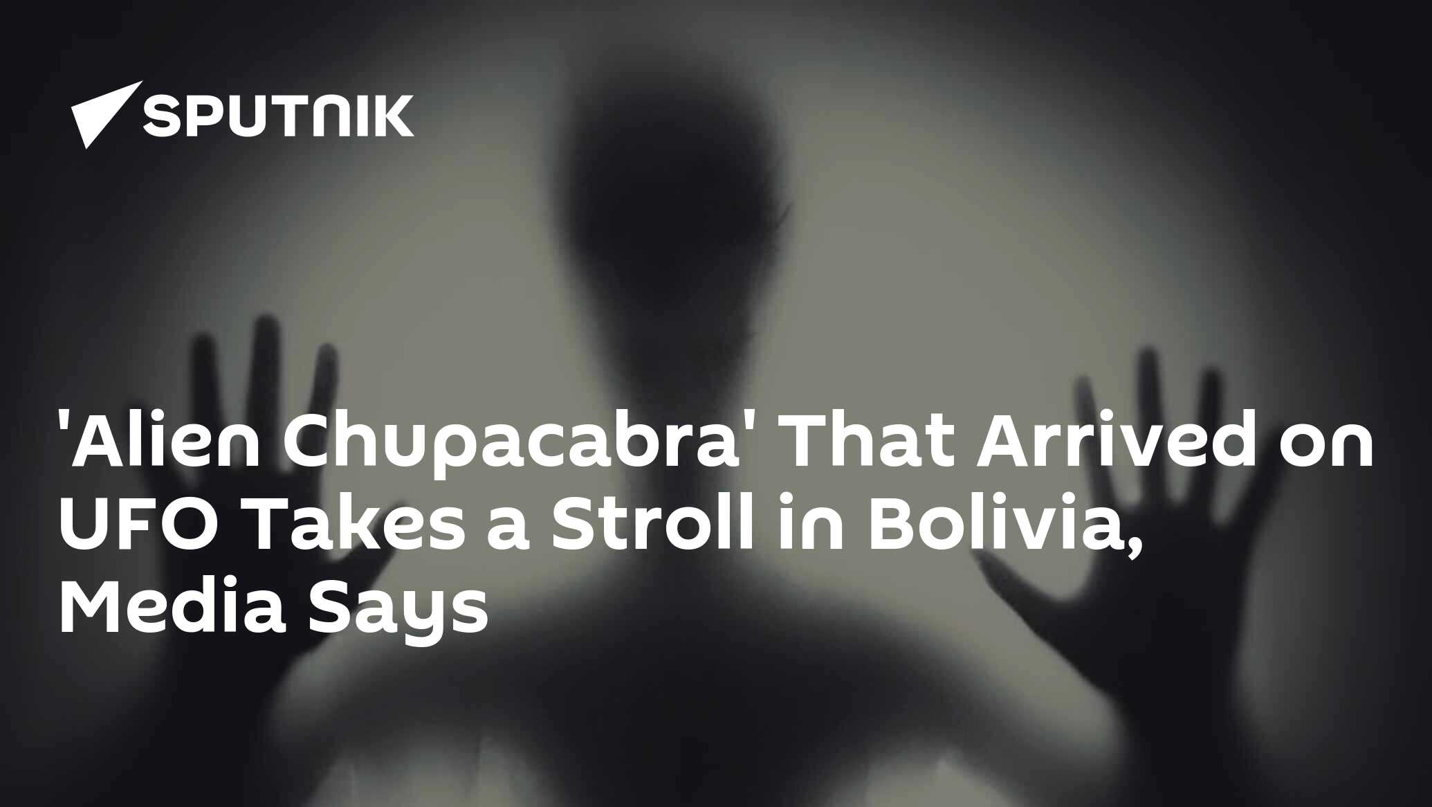 'Alien Chupacabra' That Arrived on UFO Takes a Stroll in Bolivia, Media ...