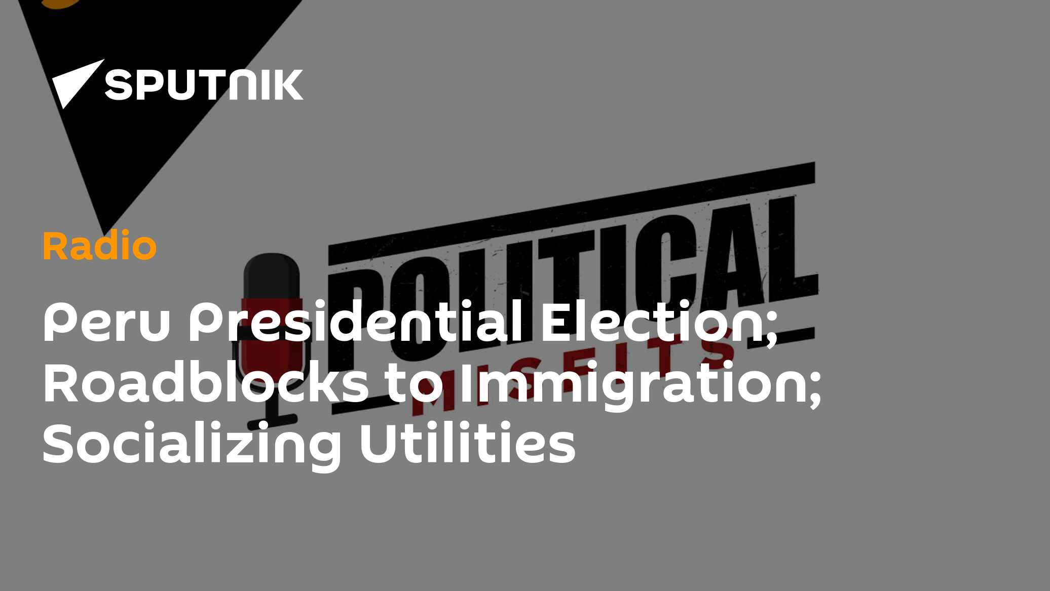 Peru Presidential Election; Roadblocks to Immigration; Socializing ...